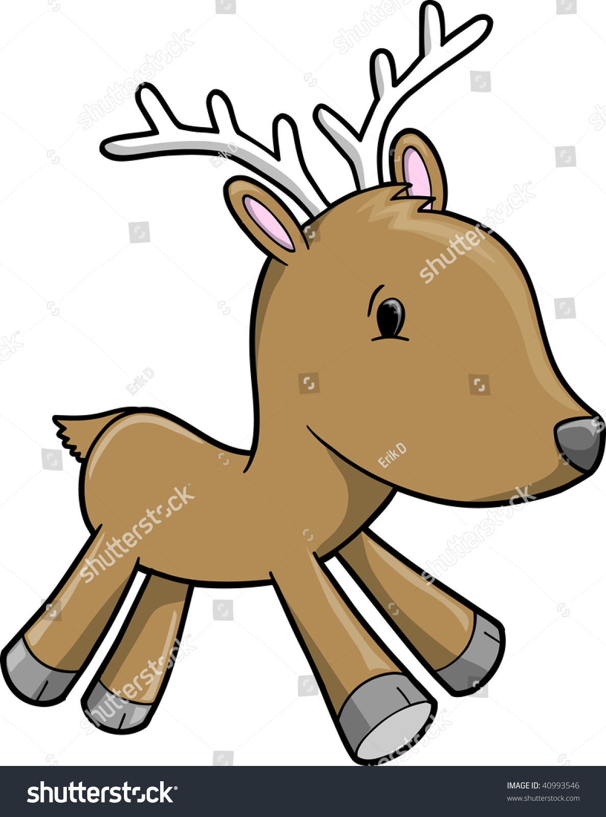 Christmas Deer Clip Art Realistic