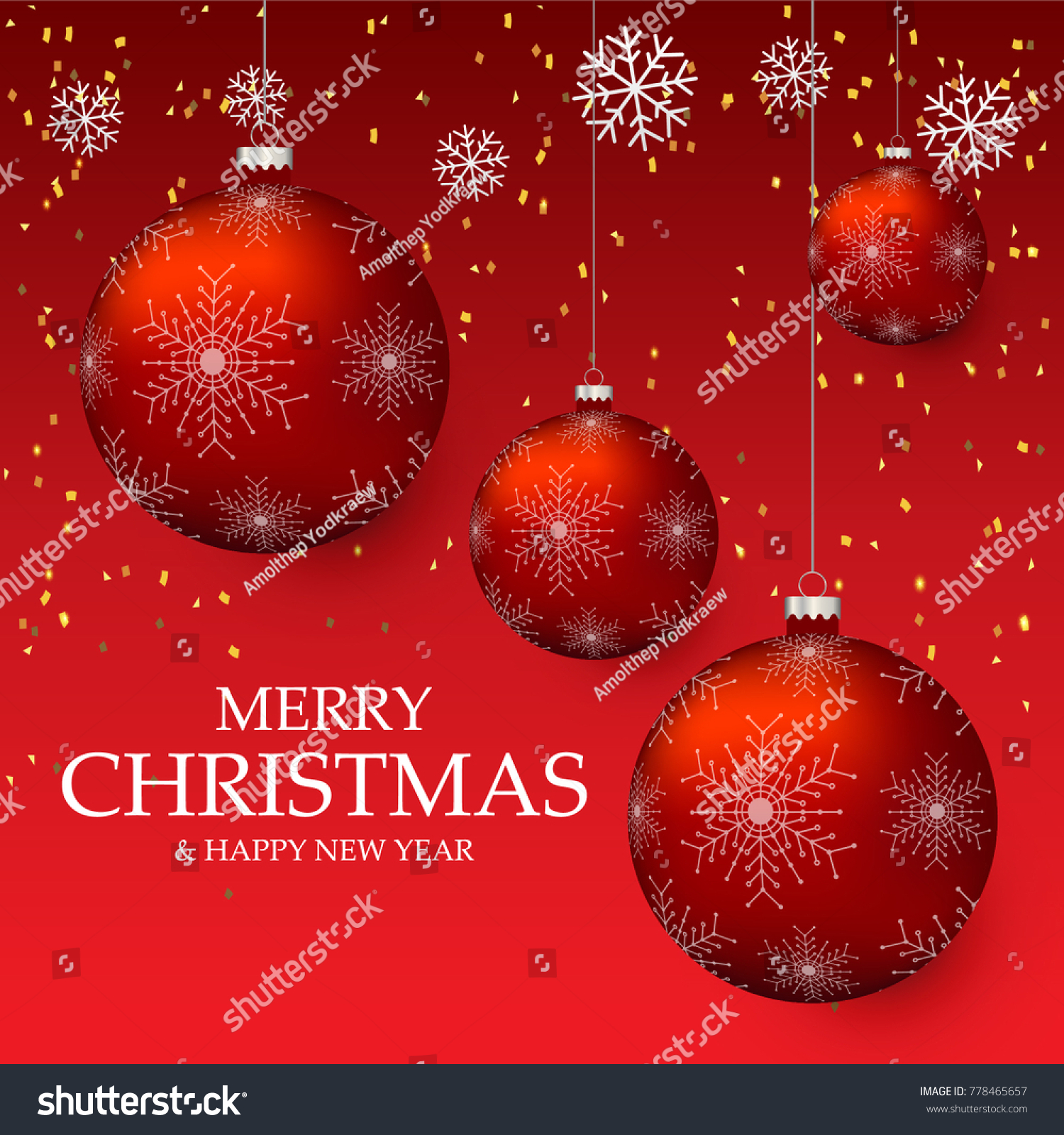 Christmas Light Vector Background Card Invitation Stock Vector (Royalty ...