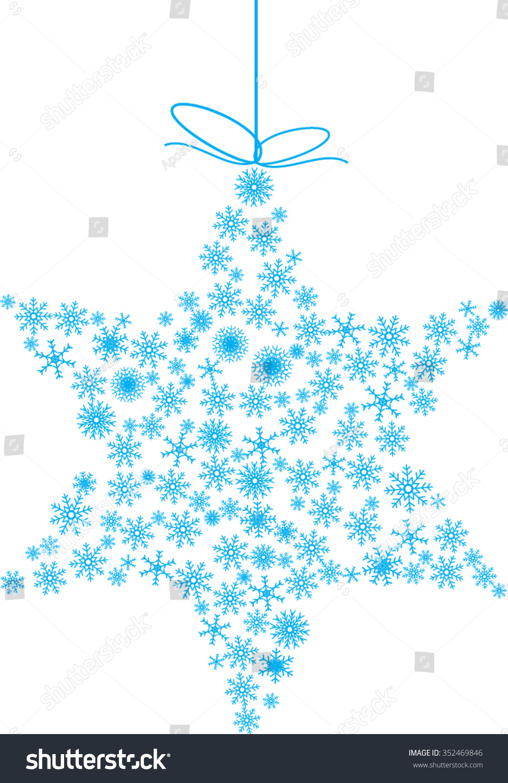 Christmas Star Snowflake Design Background Stock Vector (Royalty Free ...