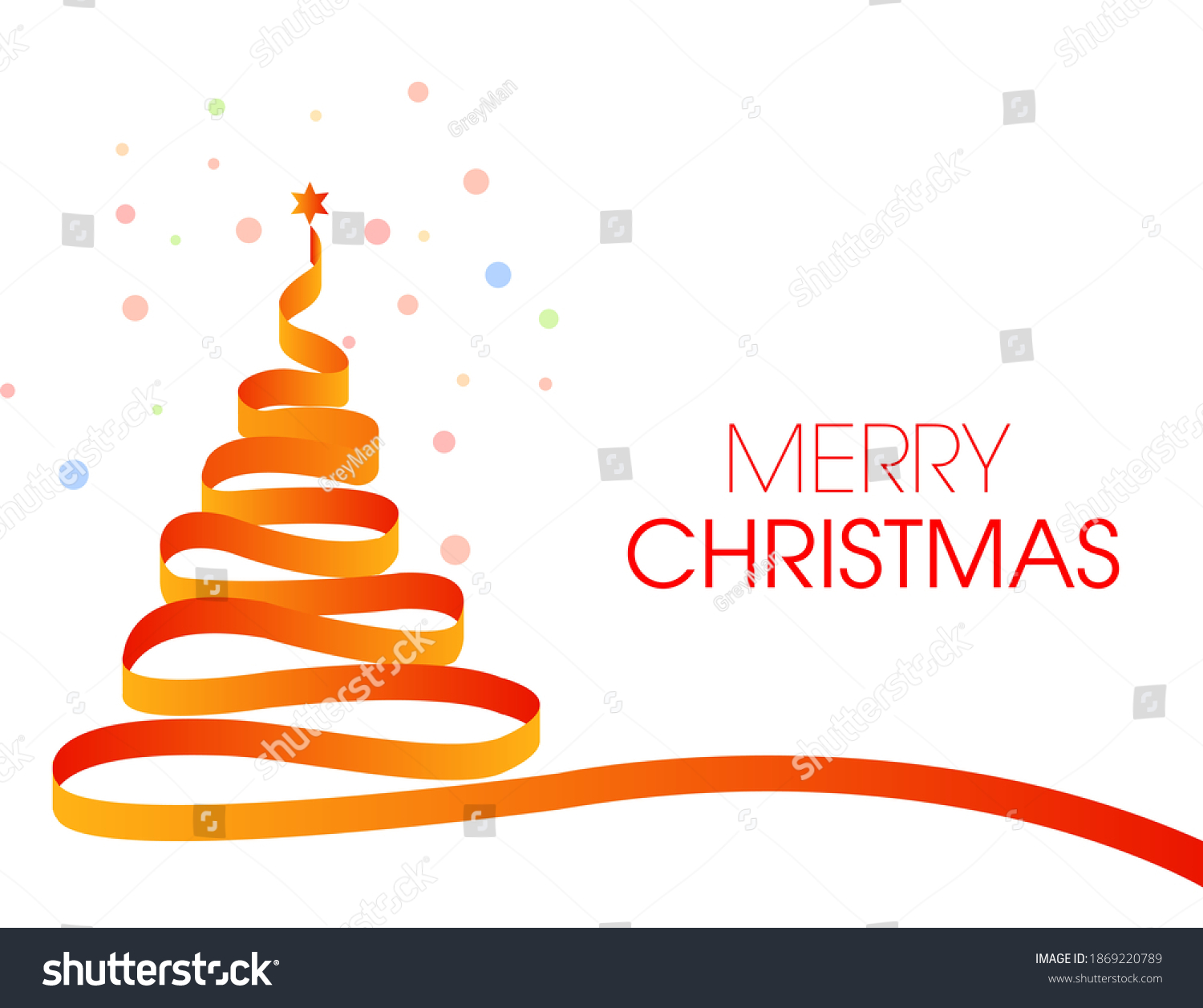 Christmas Tree Design Vector Graphics Stock Vector (Royalty Free ...