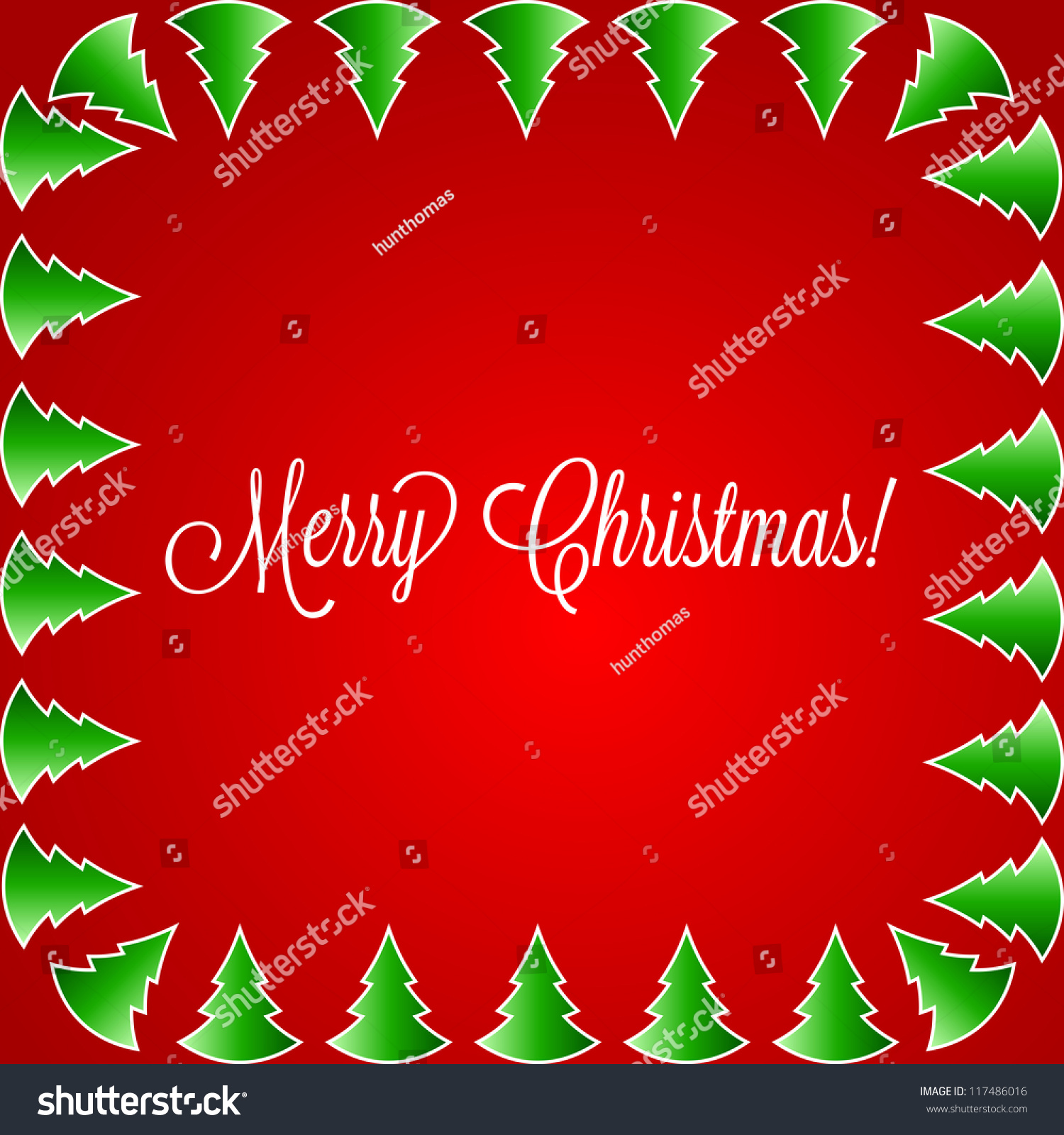 Christmas Tree Frame Vector Background Eps10 Stock Vector (Royalty Free ...