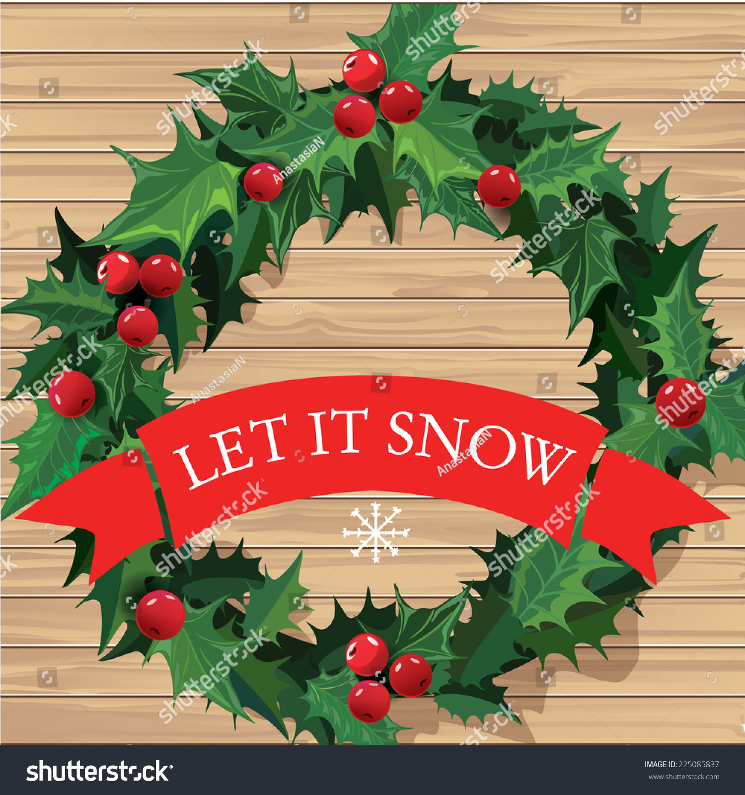 Christmas Wreath Text Banner Vector Eps Stock Vector (Royalty Free ...