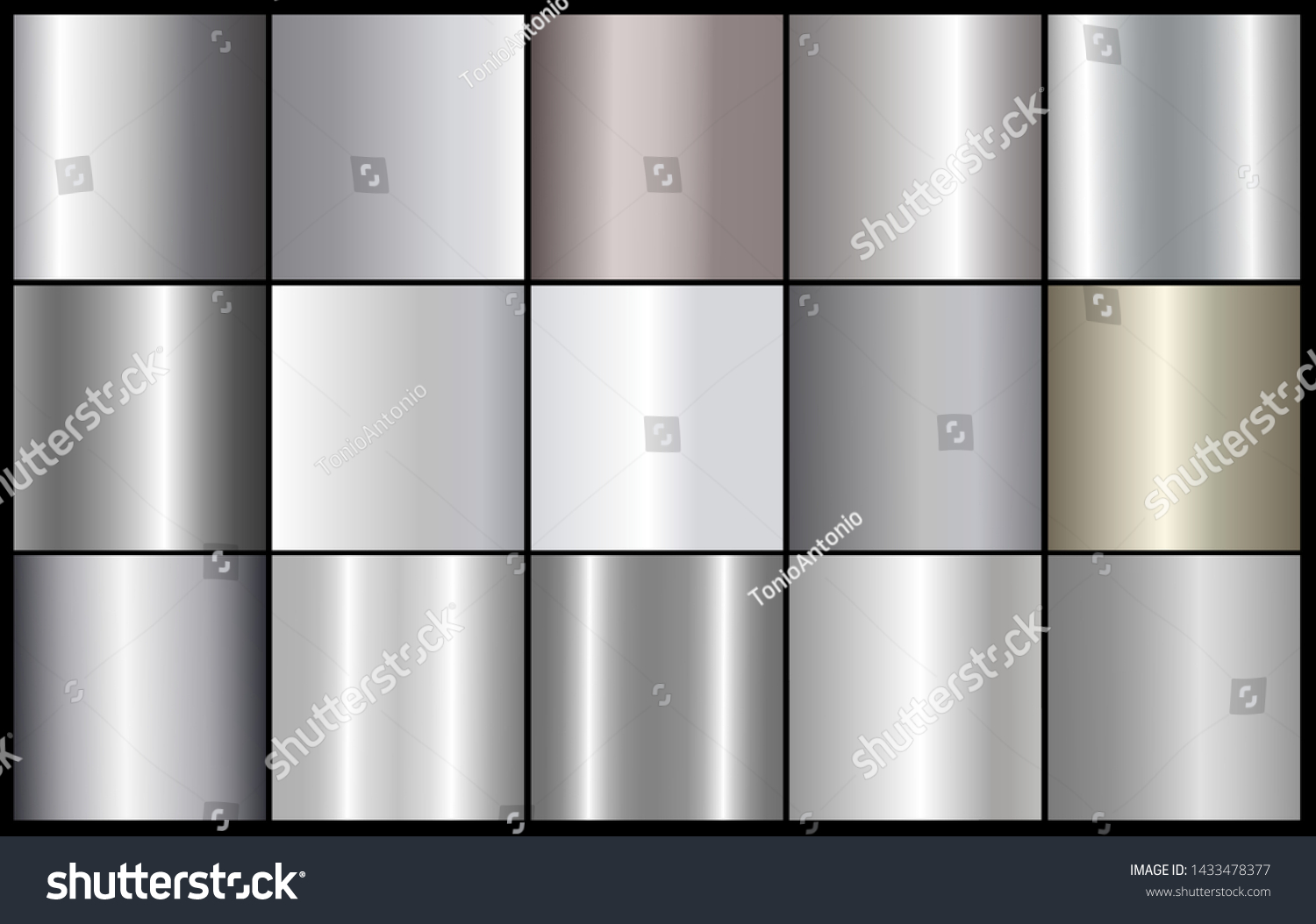 Chrome Metal Silver Texture Vector Icon Stock Vector (Royalty Free ...