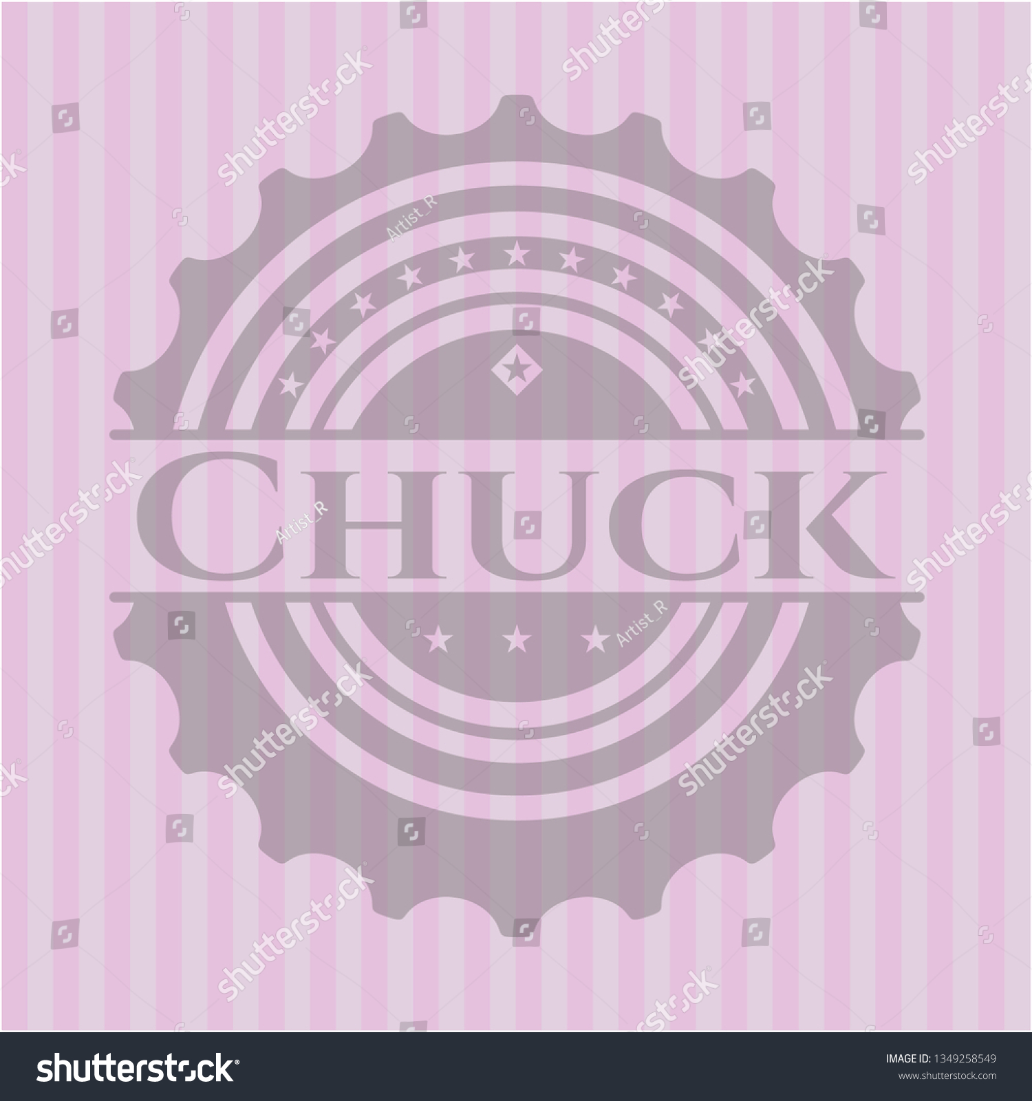 Chuck Pink Emblem Stock Vector (Royalty Free) 1349258549 | Shutterstock