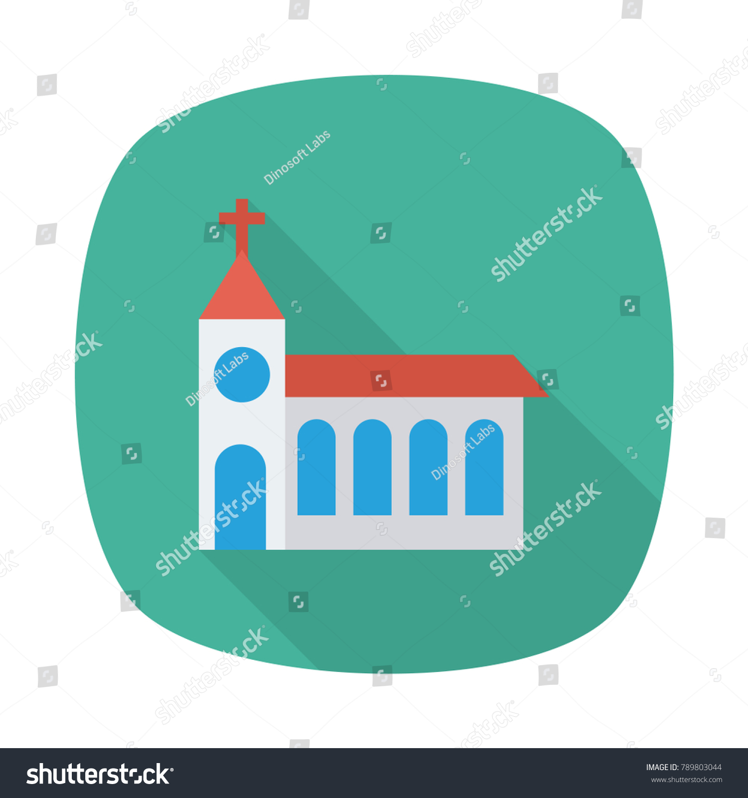 Church Stock Vector (Royalty Free) 789803044 | Shutterstock