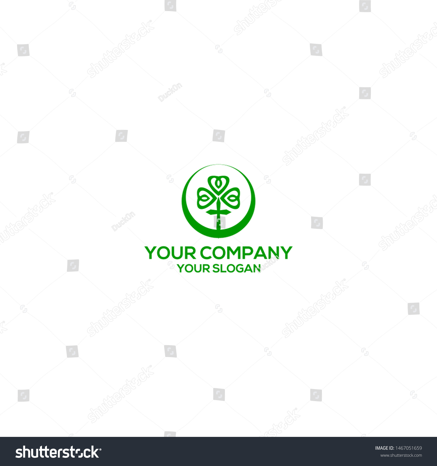 Church Clover Logo Design Vector Stock Vector (Royalty Free) 1467051659