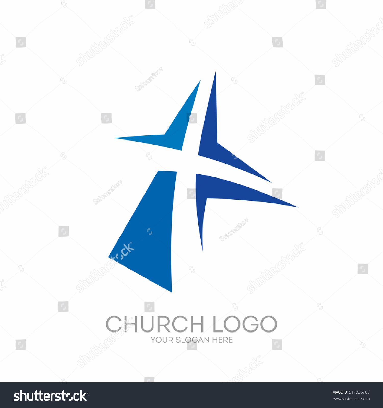 Church Logo Stock Vector (Royalty Free) 517035988 | Shutterstock