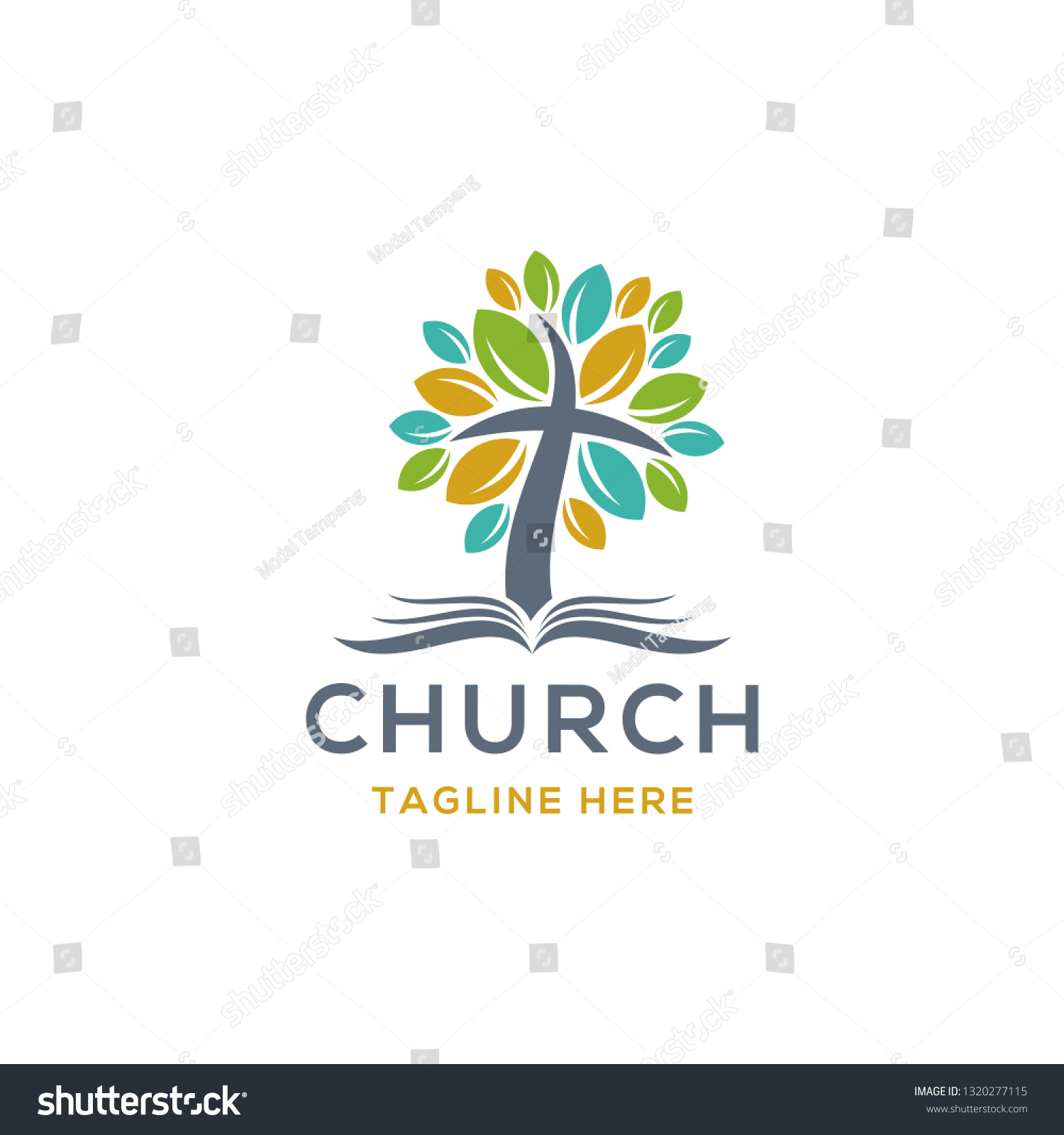 Church Logo Design Stock Vector (Royalty Free) 1320277115 | Shutterstock