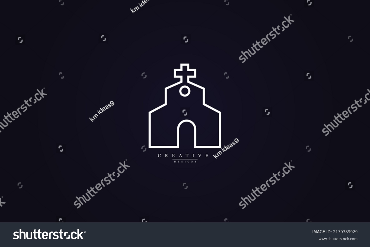 Church Vector Logo Design Template Stock Vector (Royalty Free ...