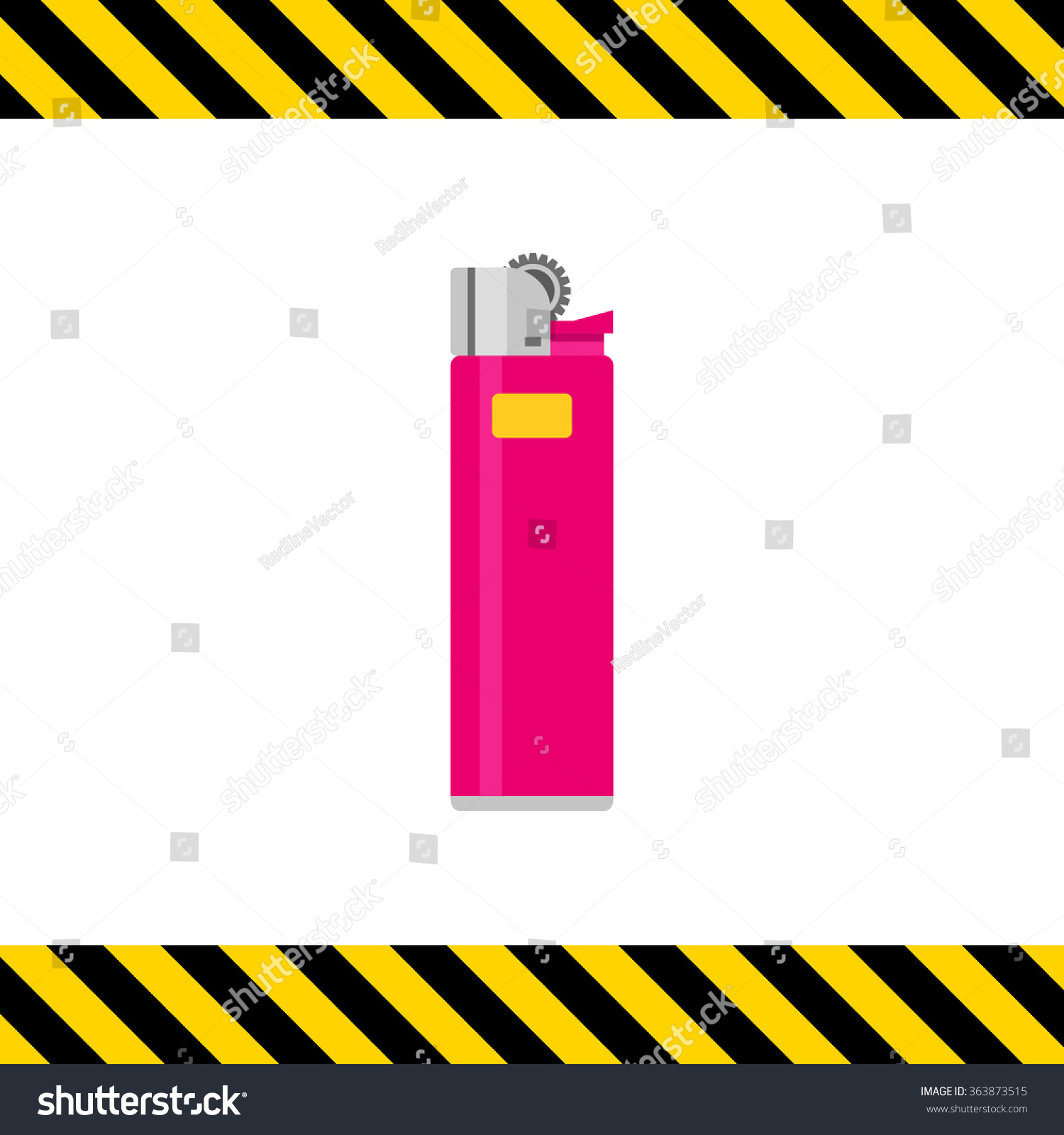 Cigarette Lighter Icon Stock Vector (Royalty Free) 363873515 | Shutterstock
