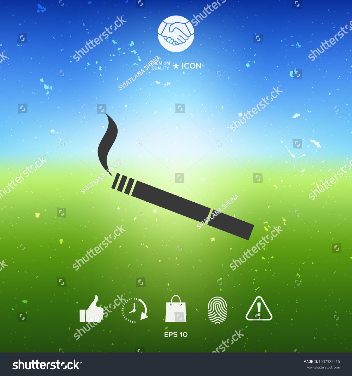 Cigarette Symbol Icon Stock Vector (Royalty Free) 1007325916 | Shutterstock
