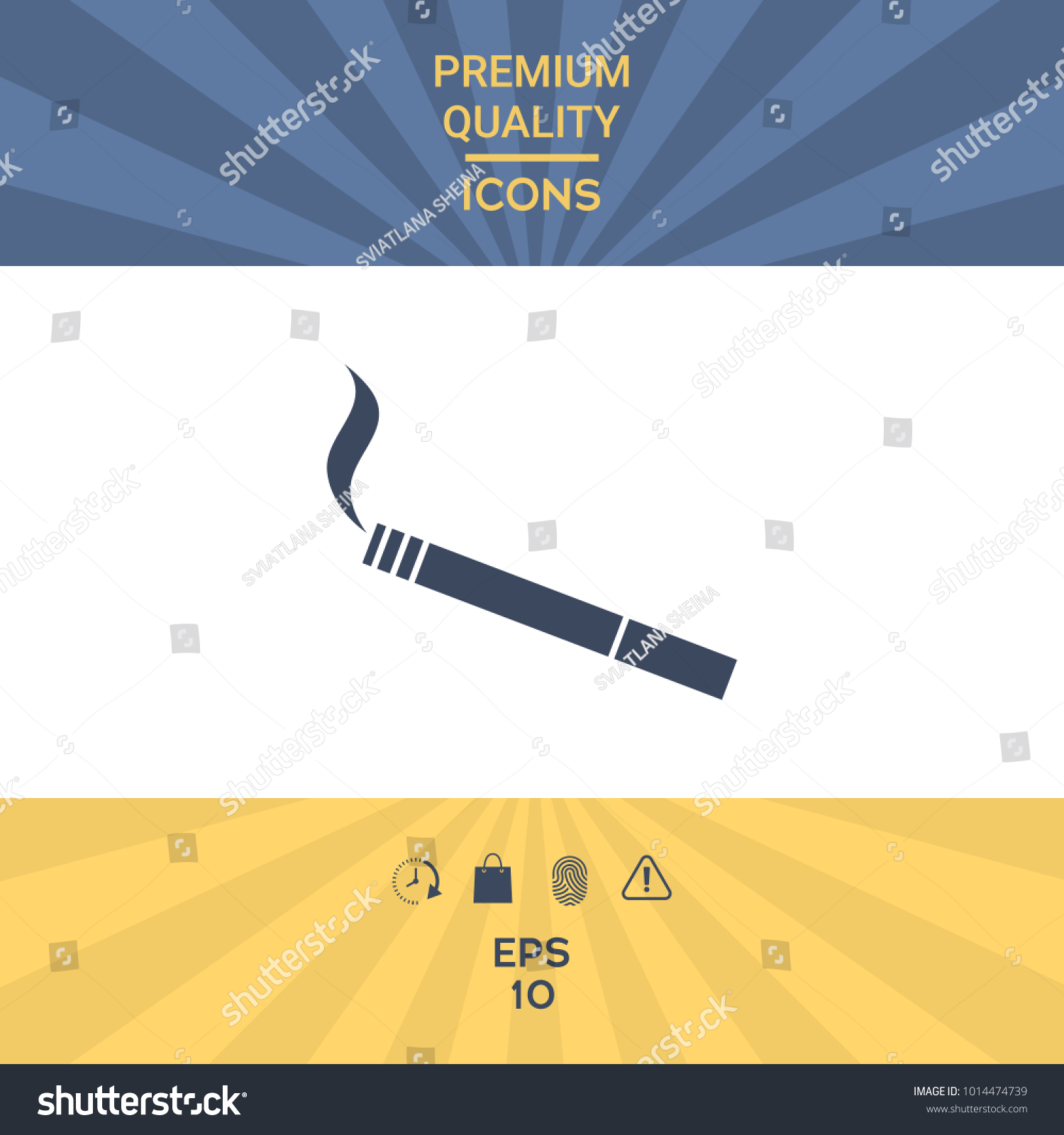 Cigarette Symbol Icon Stock Vector (Royalty Free) 1014474739 | Shutterstock
