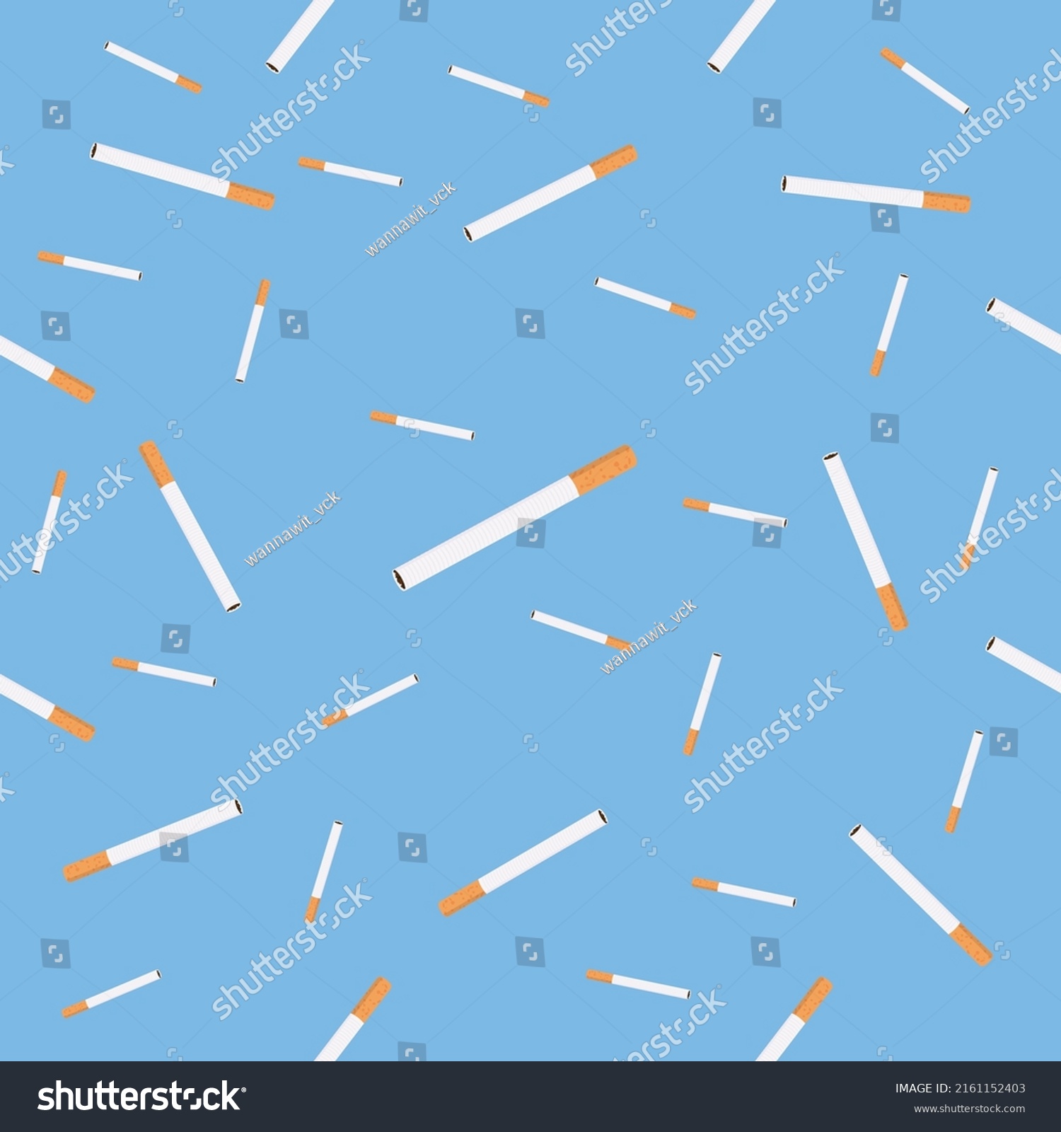 Cigarettes Sign Seamless Pattern Background Flat Stock Vector (Royalty ...