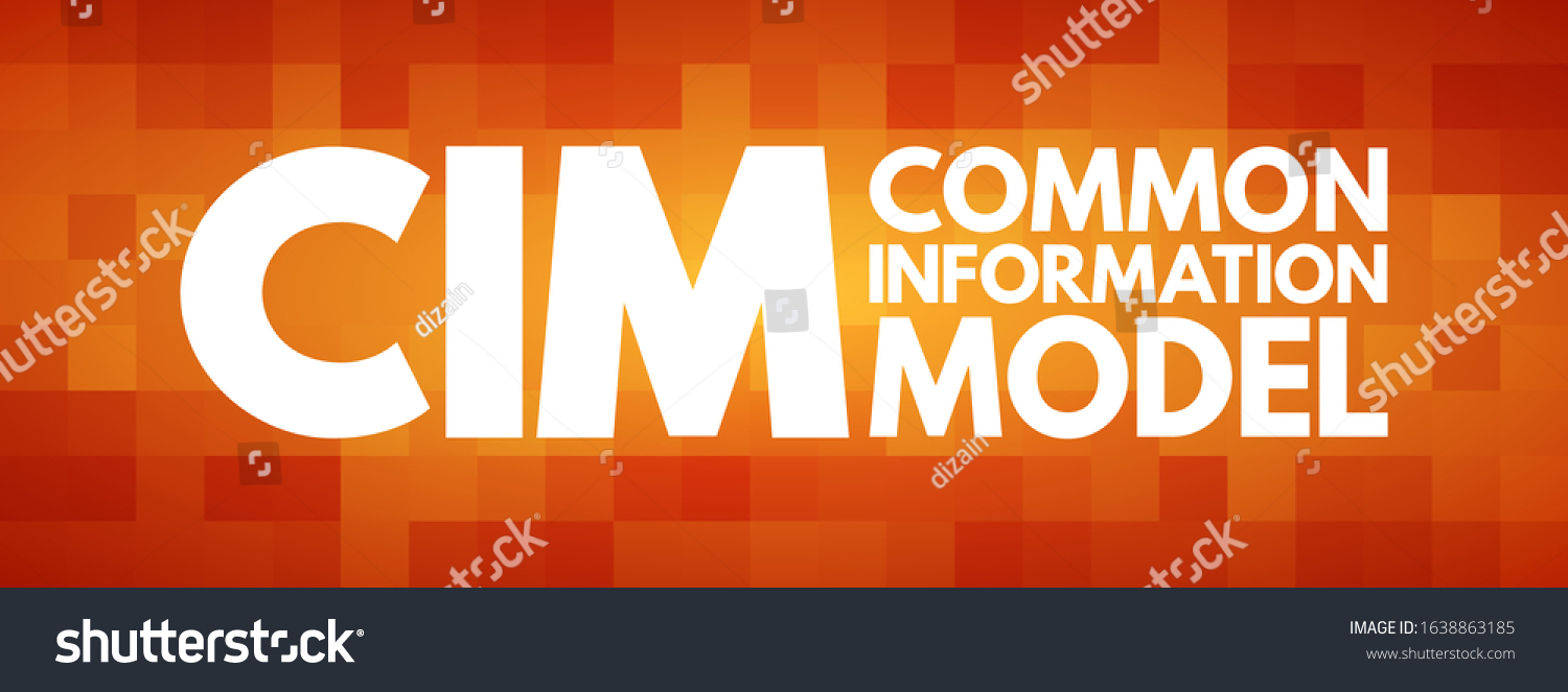 Cim Common Information Model Acronym Concept Stock Vector (Royalty Free ...