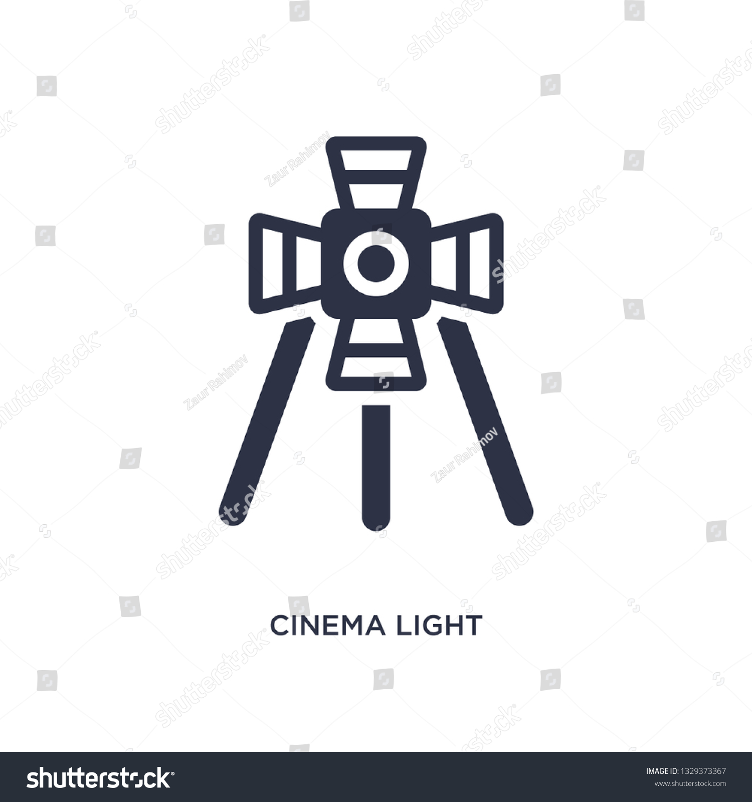 Cinema Light Source Icon Simple Element Stock Vector (Royalty Free ...