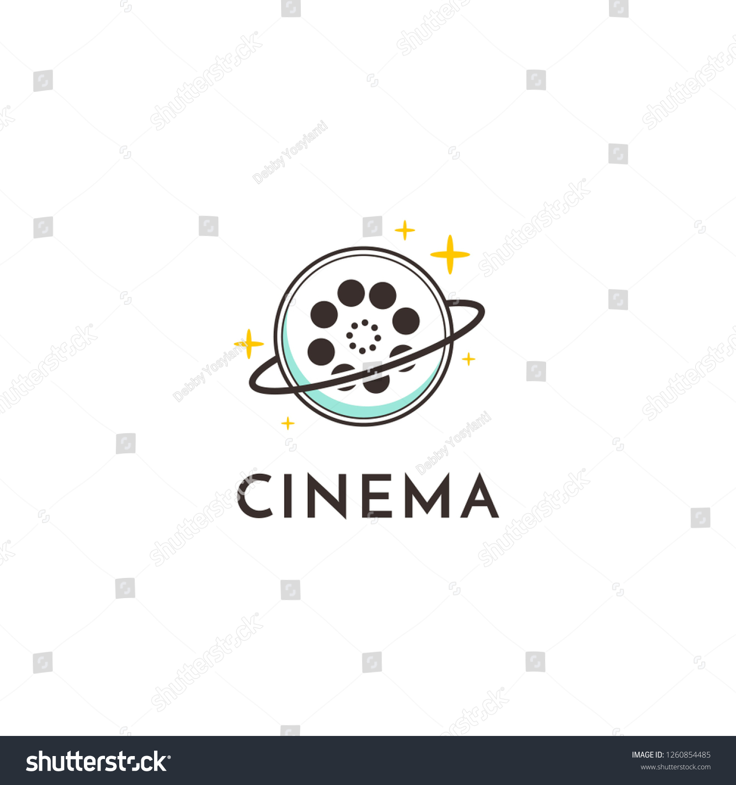 Cinema Logo Design Stock Vector (Royalty Free) 1260854485 | Shutterstock