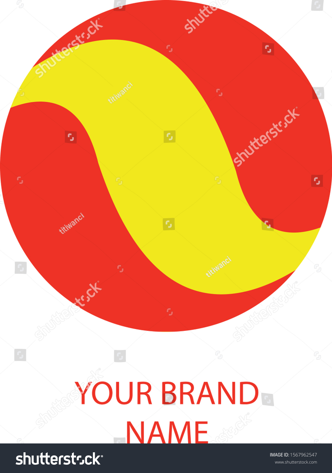 Circle Tilde Symbol Logo Vector Design Stock Vector (Royalty Free ...