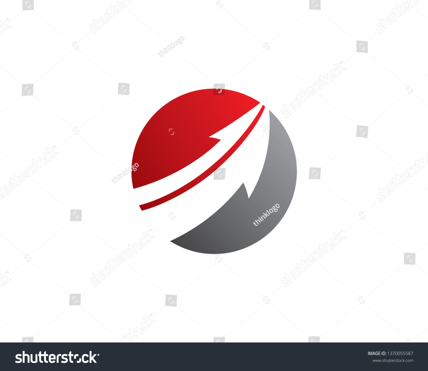 Circle Arrow Logo Template Icon Symbol Stock Vector (Royalty Free ...