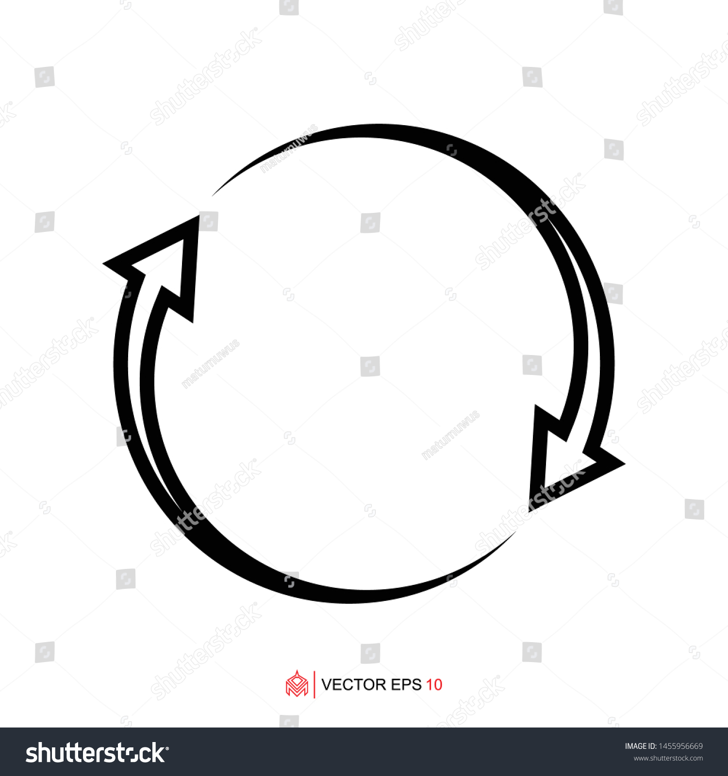 Circle Arrow Template Arrow Circle Design Stock Vector (Royalty Free ...