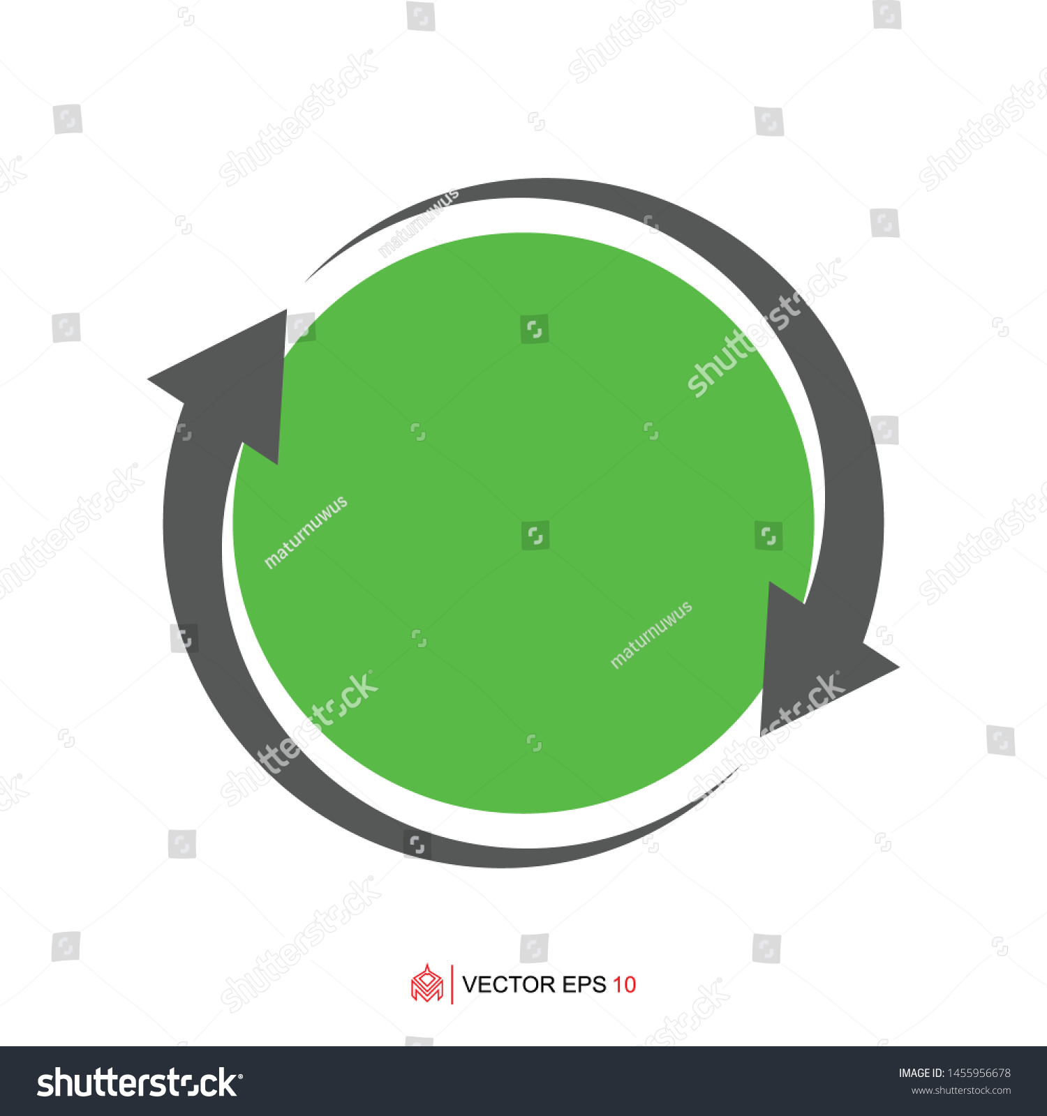 Circle Arrow Template Arrow Circle Design Stock Vector (Royalty Free ...