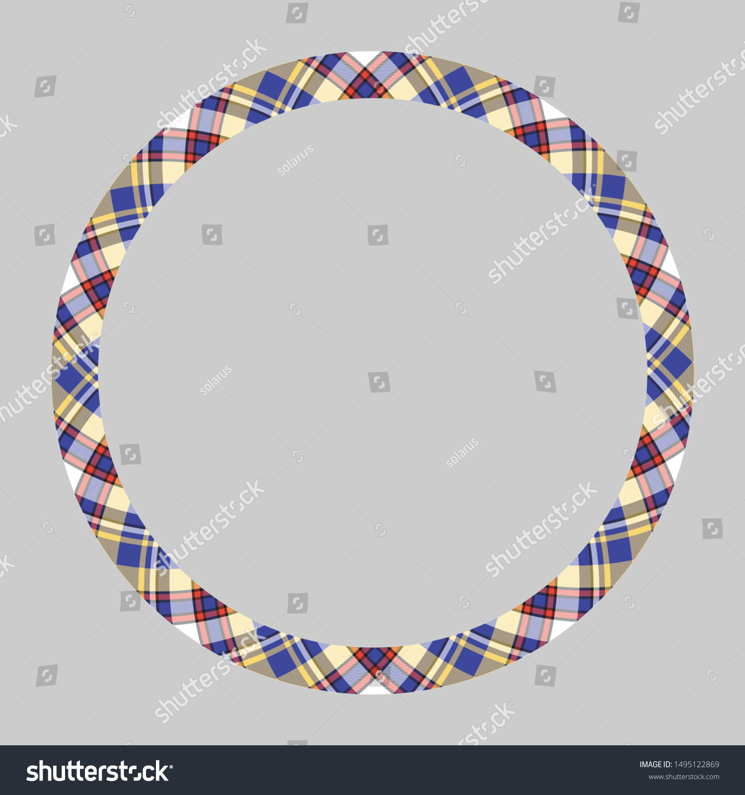 Circle Borders Frames Vector Round Border Stock Vector (Royalty Free ...