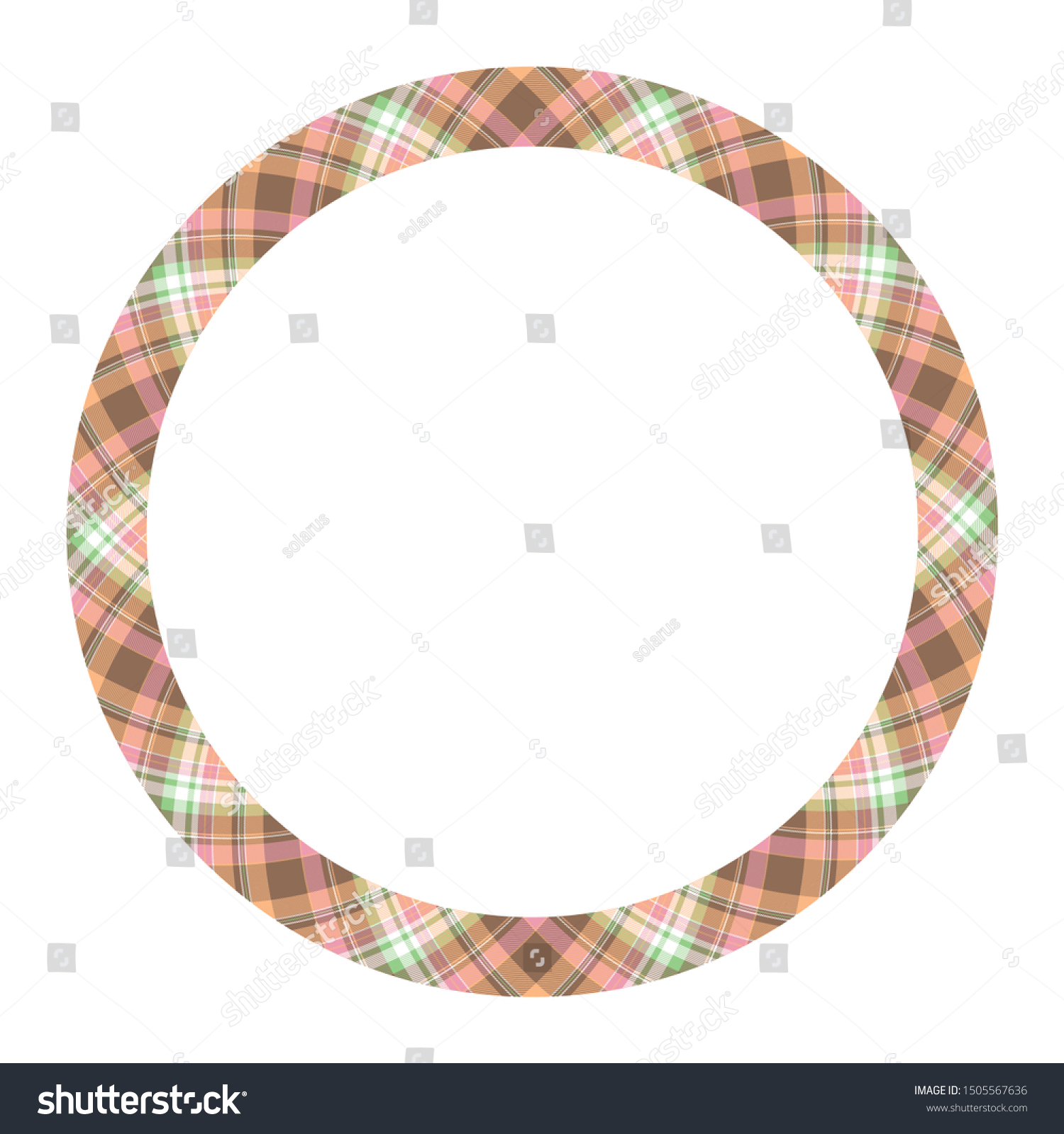 Circle Borders Frames Vector Round Border: เวกเตอร์สต็อก (ปลอดค่า ...
