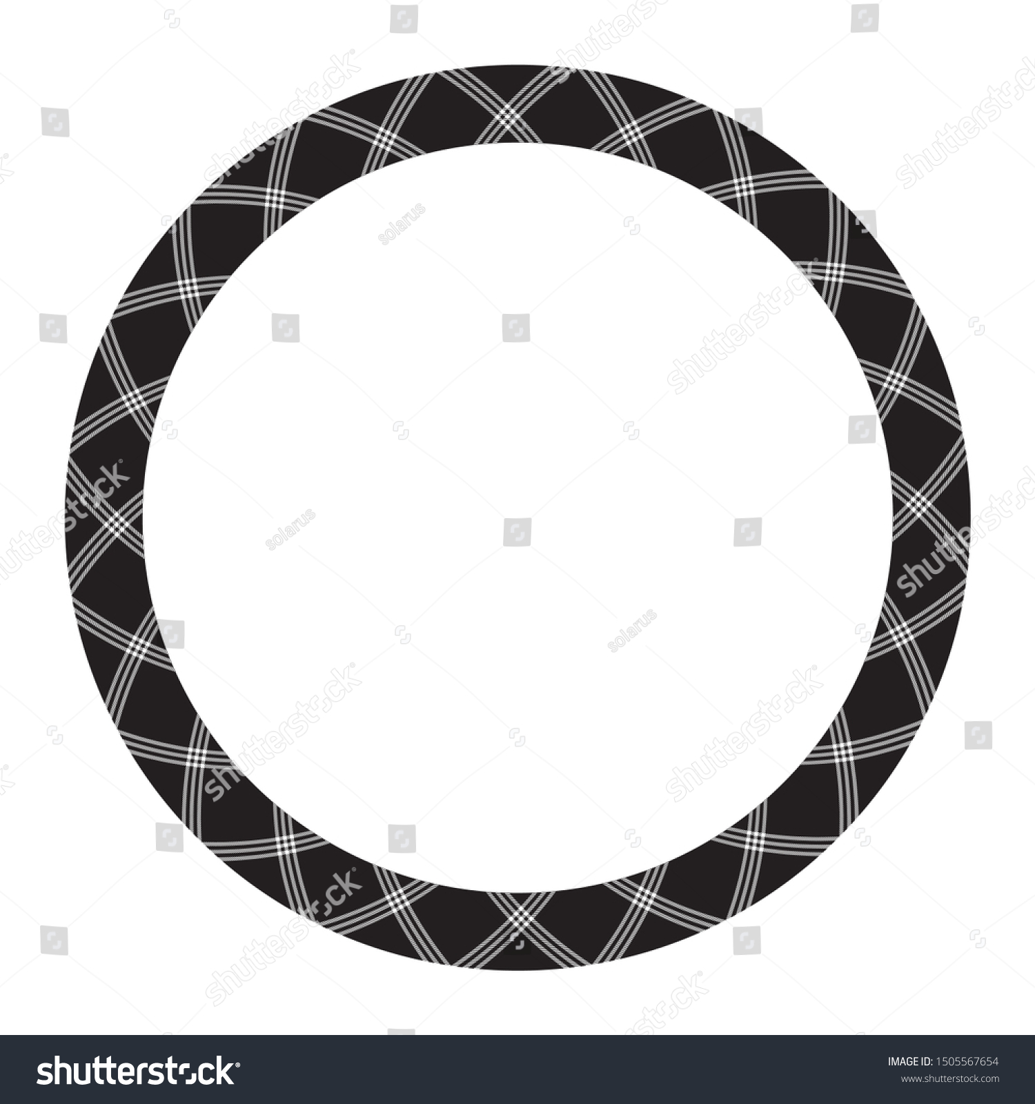 Circle Borders Frames Vector Round Border Stock Vector (Royalty Free ...