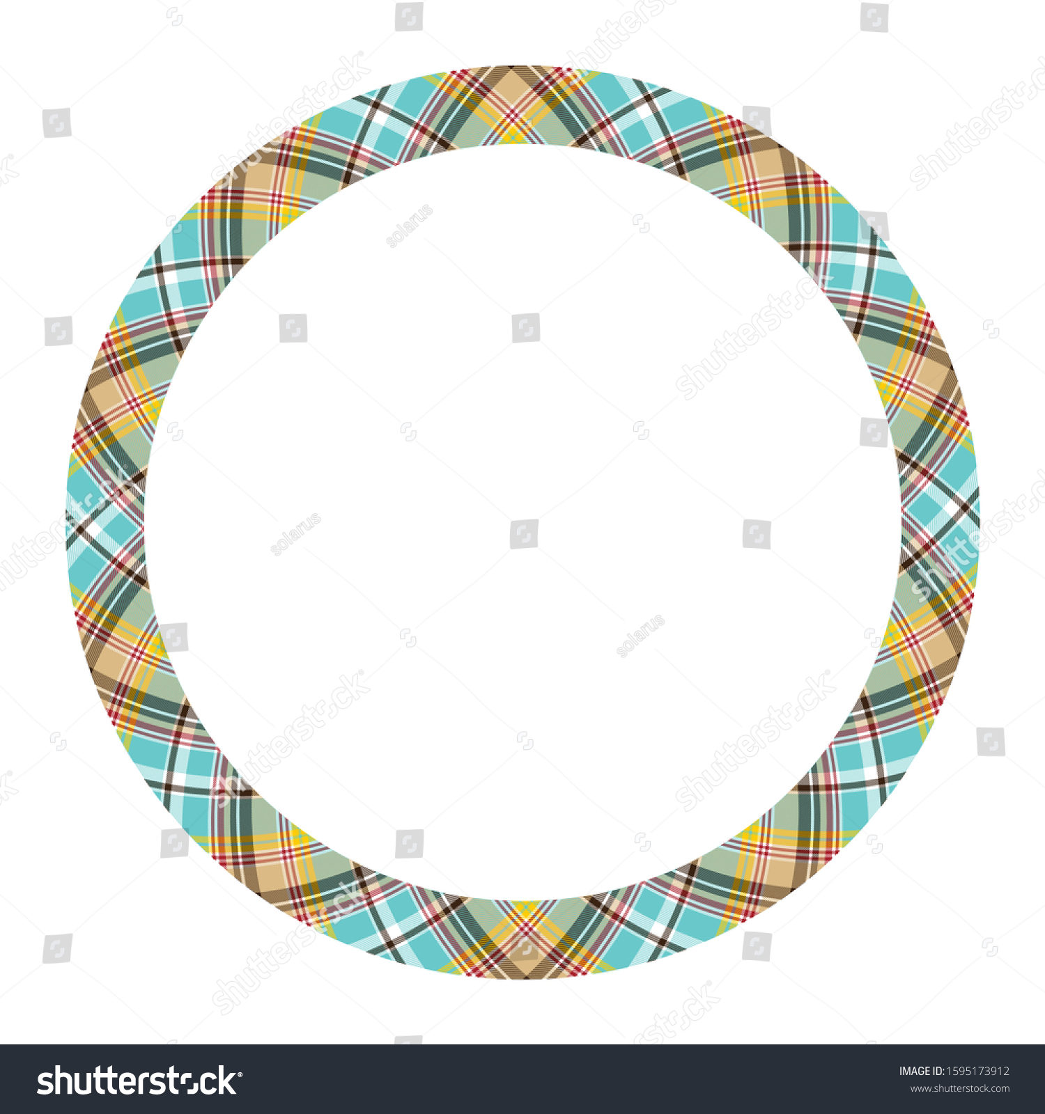 Circle Borders Frames Vector Round Border: เวกเตอร์สต็อก (ปลอดค่า ...