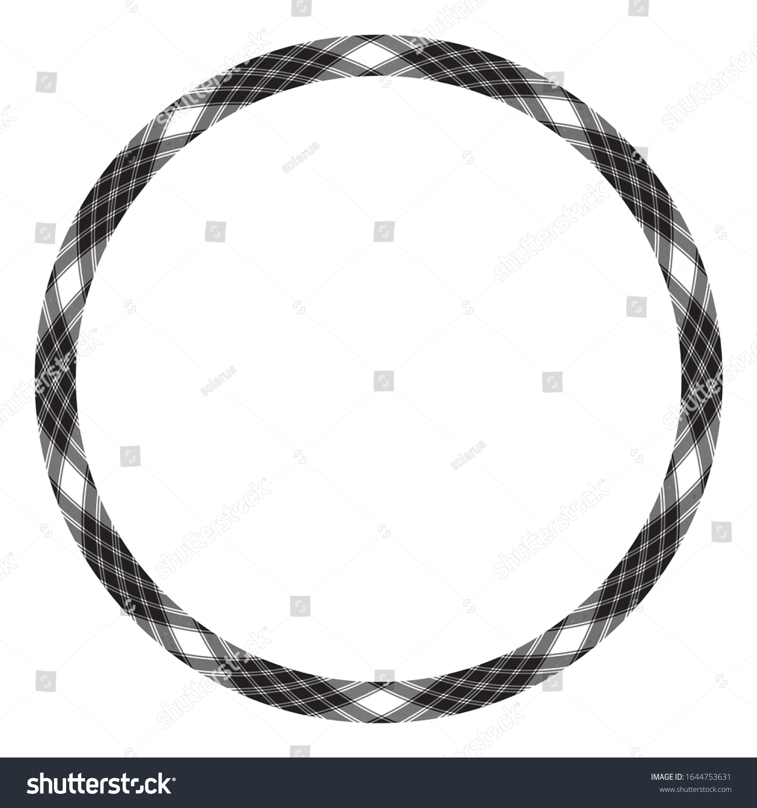 Circle Borders Frames Vector Round Border Stock Vector (Royalty Free ...