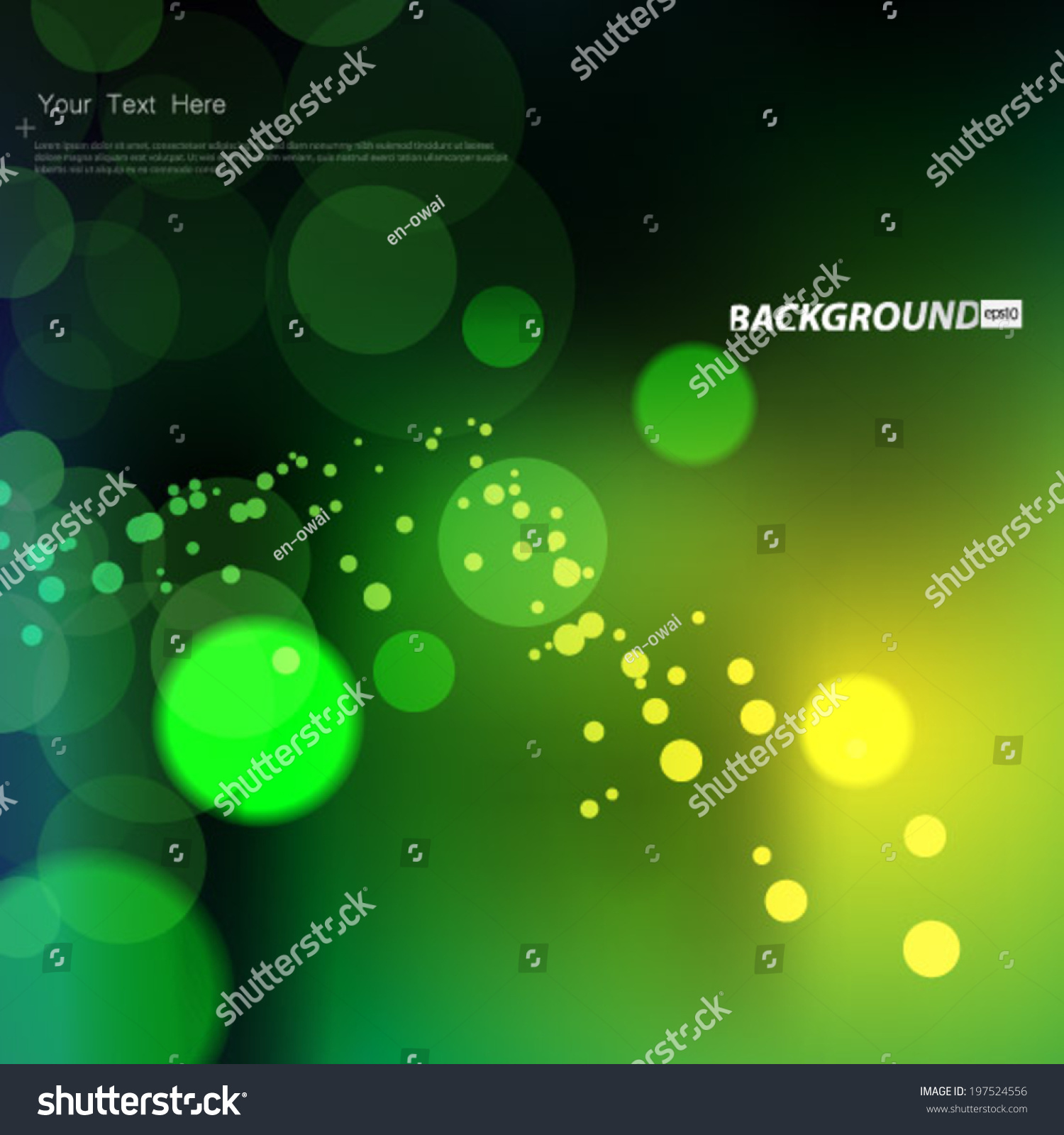 Circle Bright Lights Background Stock Vector (Royalty Free) 197524556 ...