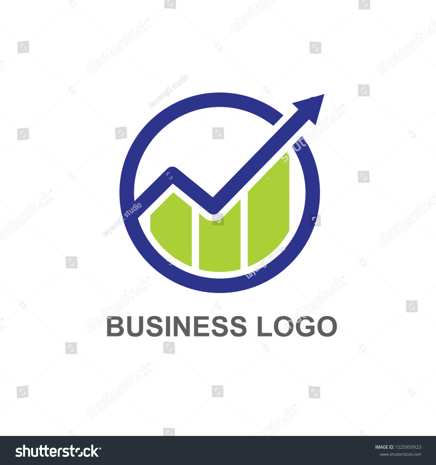 Circle Chart Business Logo Design Vector Stock Vector (Royalty Free ...