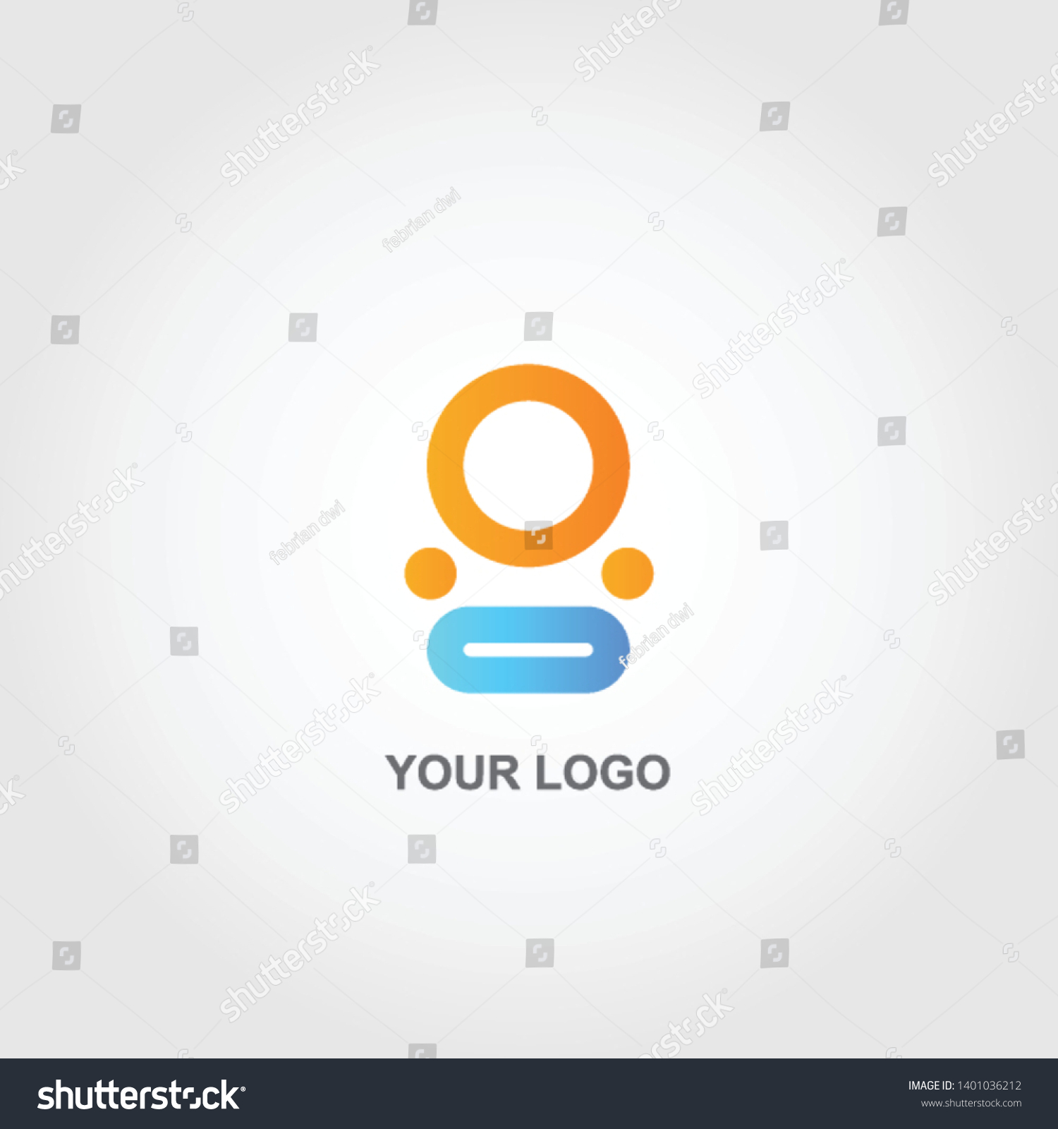 Circle Combination Logo Gradation Color Template Stock Vector (Royalty ...