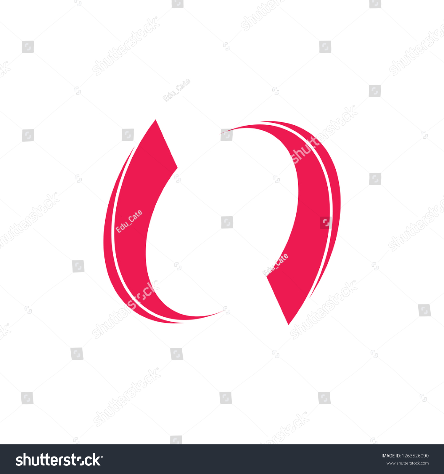 Circle Curves Geometric Logo Frame Vector Stock Vector (Royalty Free ...
