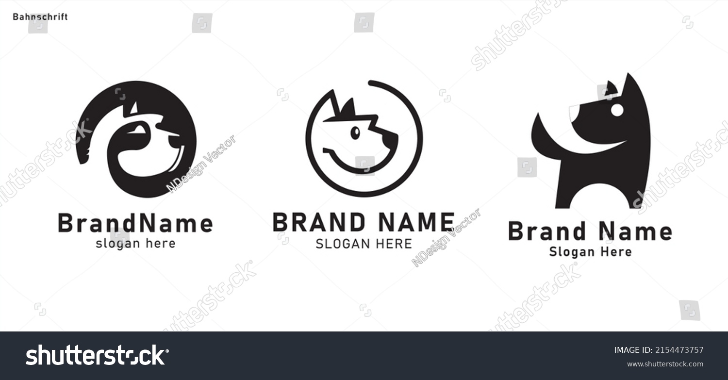Circle Dogs Logo Design Concepts Stock Vector (Royalty Free) 2154473757 ...
