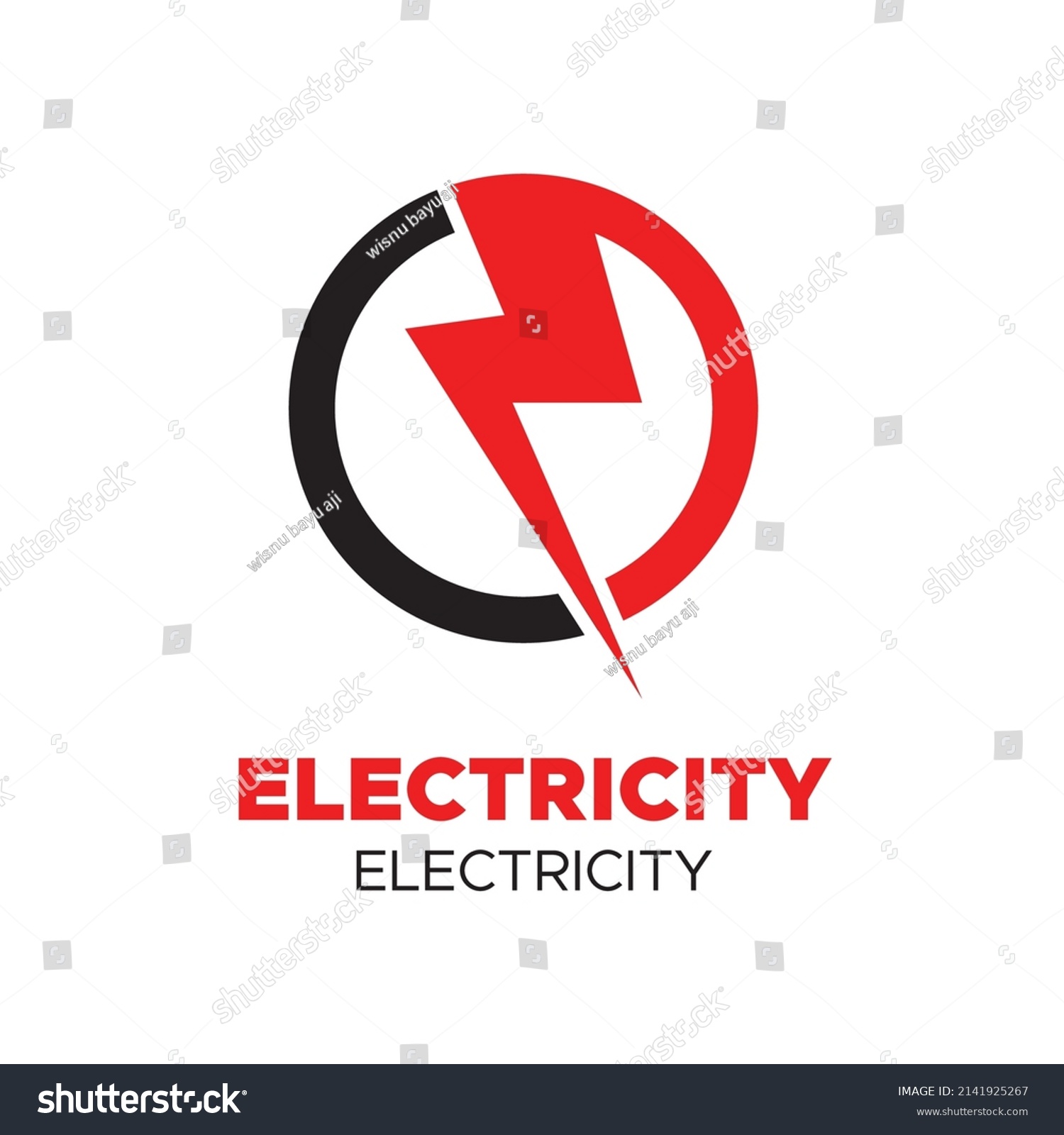 Circle Electric Logo Vector Design Stock Vector (Royalty Free ...