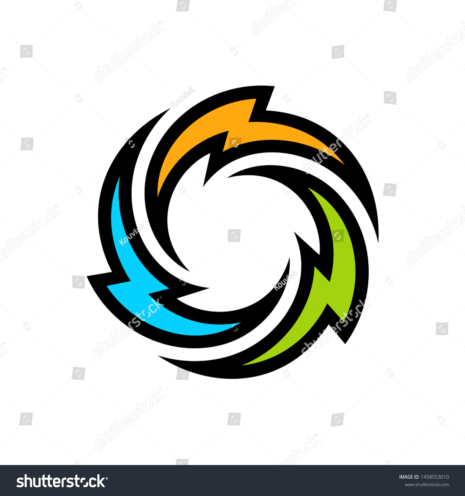 Circle Electrical Logo Design Template Stock Vector (Royalty Free ...
