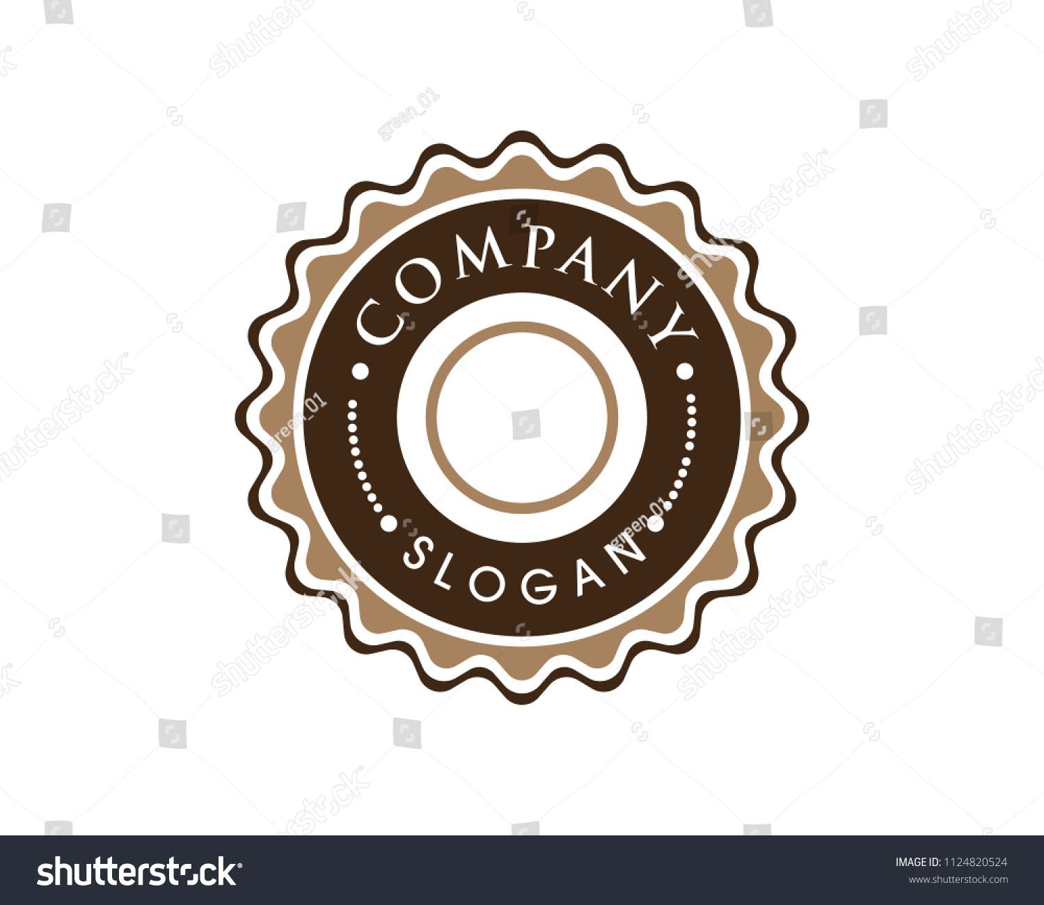 Circle Emblem Illustration Design Template Vector Stock Vector (Royalty ...
