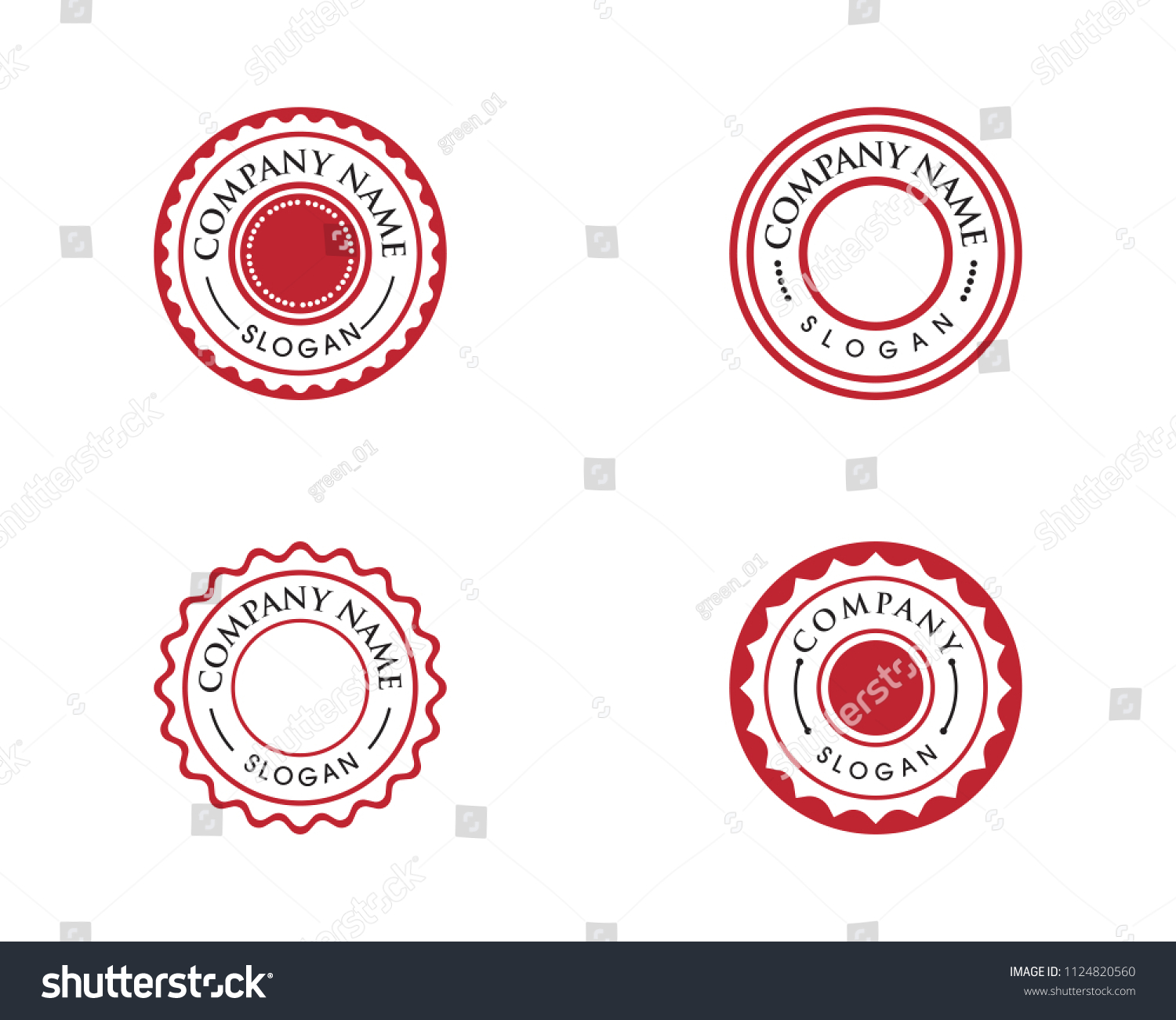 Circle Emblem Illustration Design Template Vector Stock Vector (Royalty ...