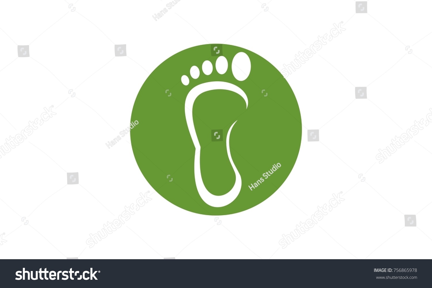 Circle Foot Logo Stock Vector (Royalty Free) 756865978 | Shutterstock