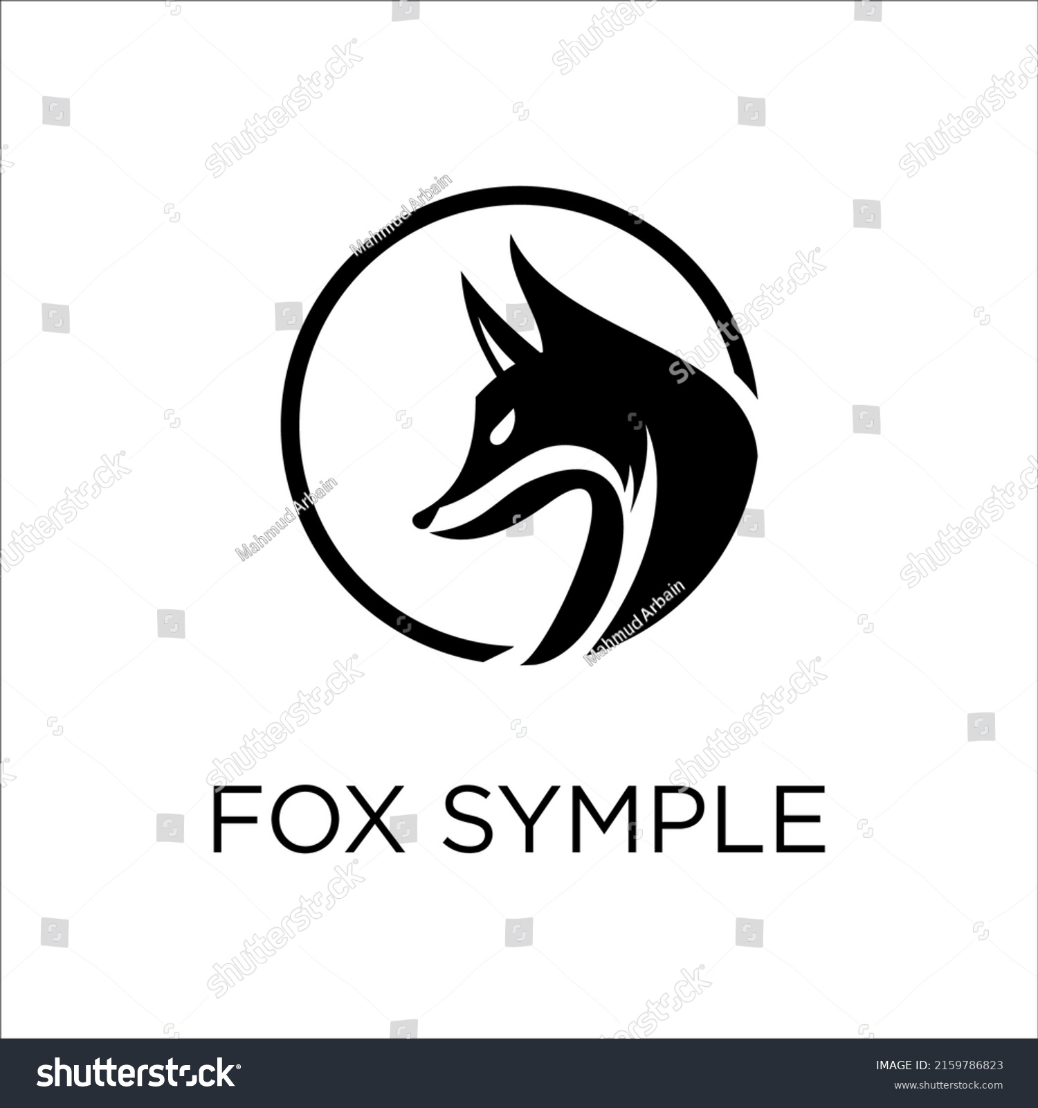 Circle Fox Logo Vector Round Fox Stock Vector (Royalty Free) 2159786823 ...