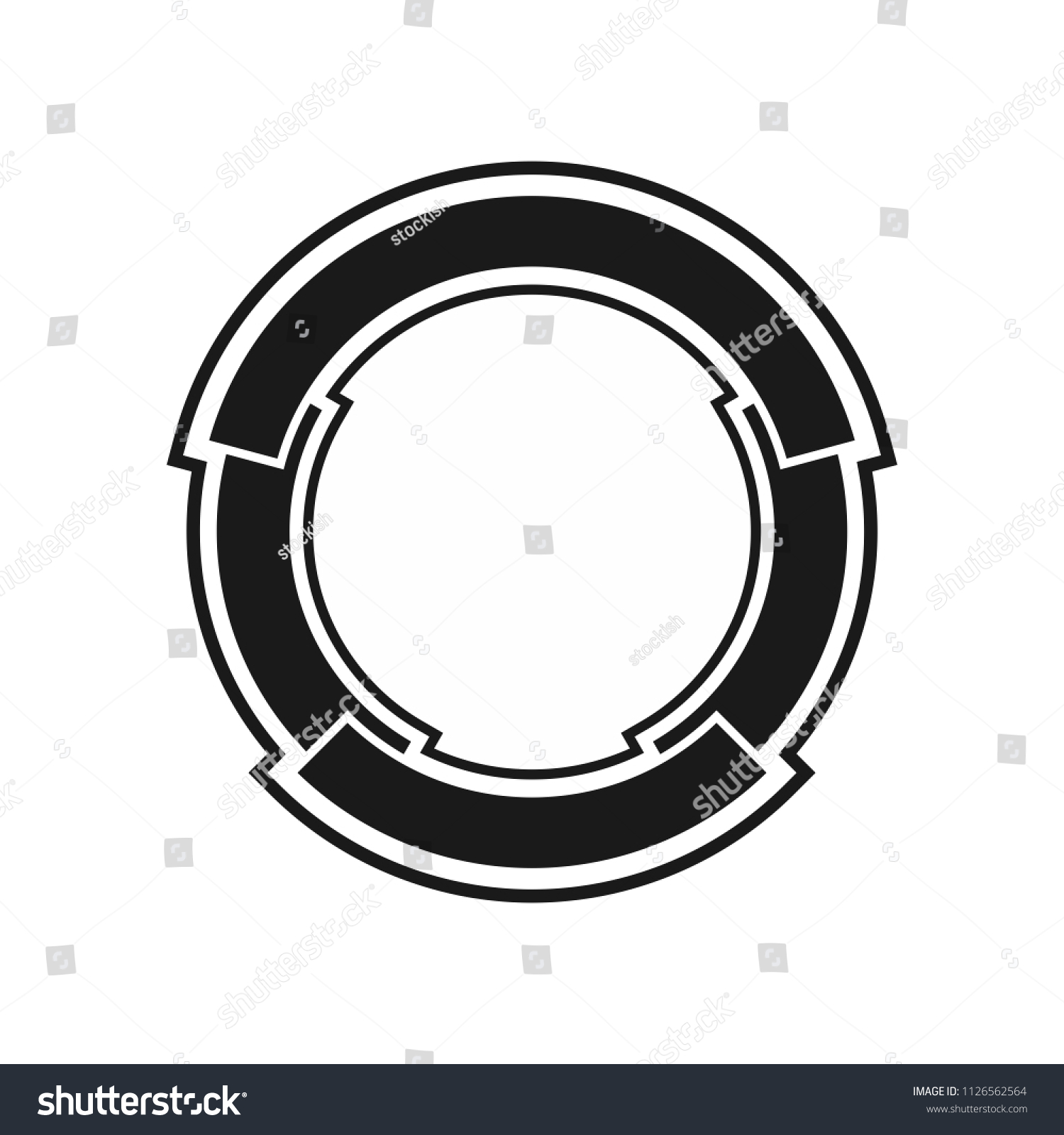 Circle Frame Vector Logo Icon Template Stock Vector (Royalty Free ...