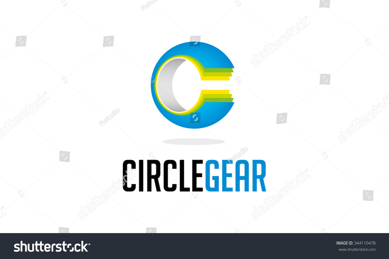 Circle Gear Logo Stock Vector (Royalty Free) 344110478 | Shutterstock