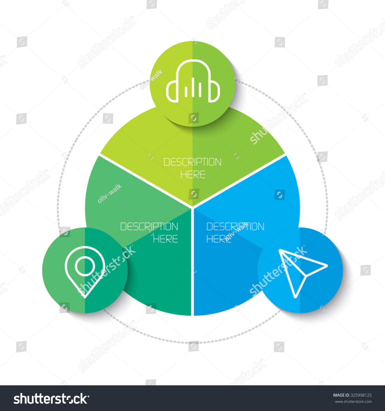 Circle Graph Icons Stock Vector (Royalty Free) 325998125 | Shutterstock