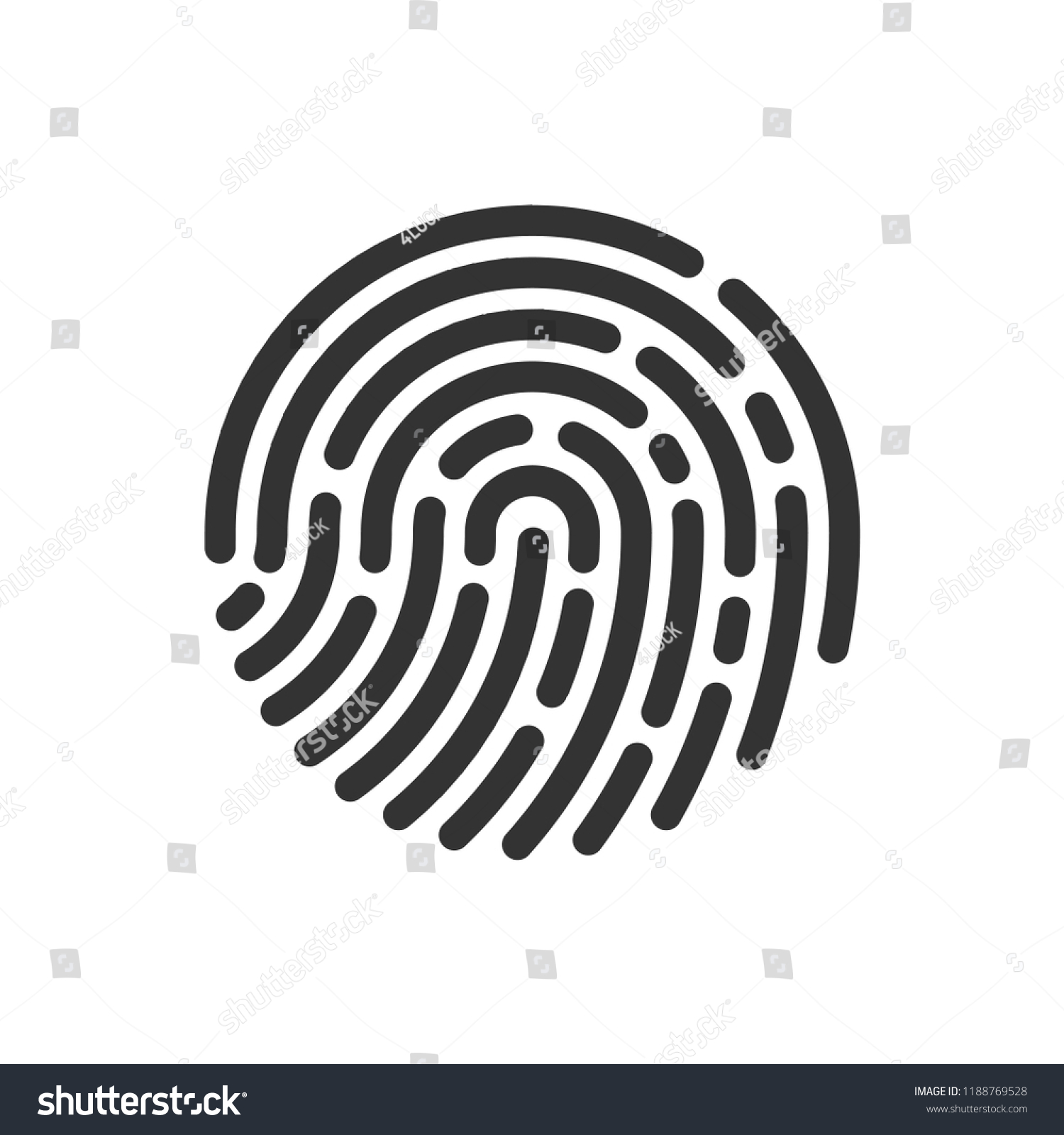 7,169 Finger print circle Stock Illustrations, Images & Vectors ...