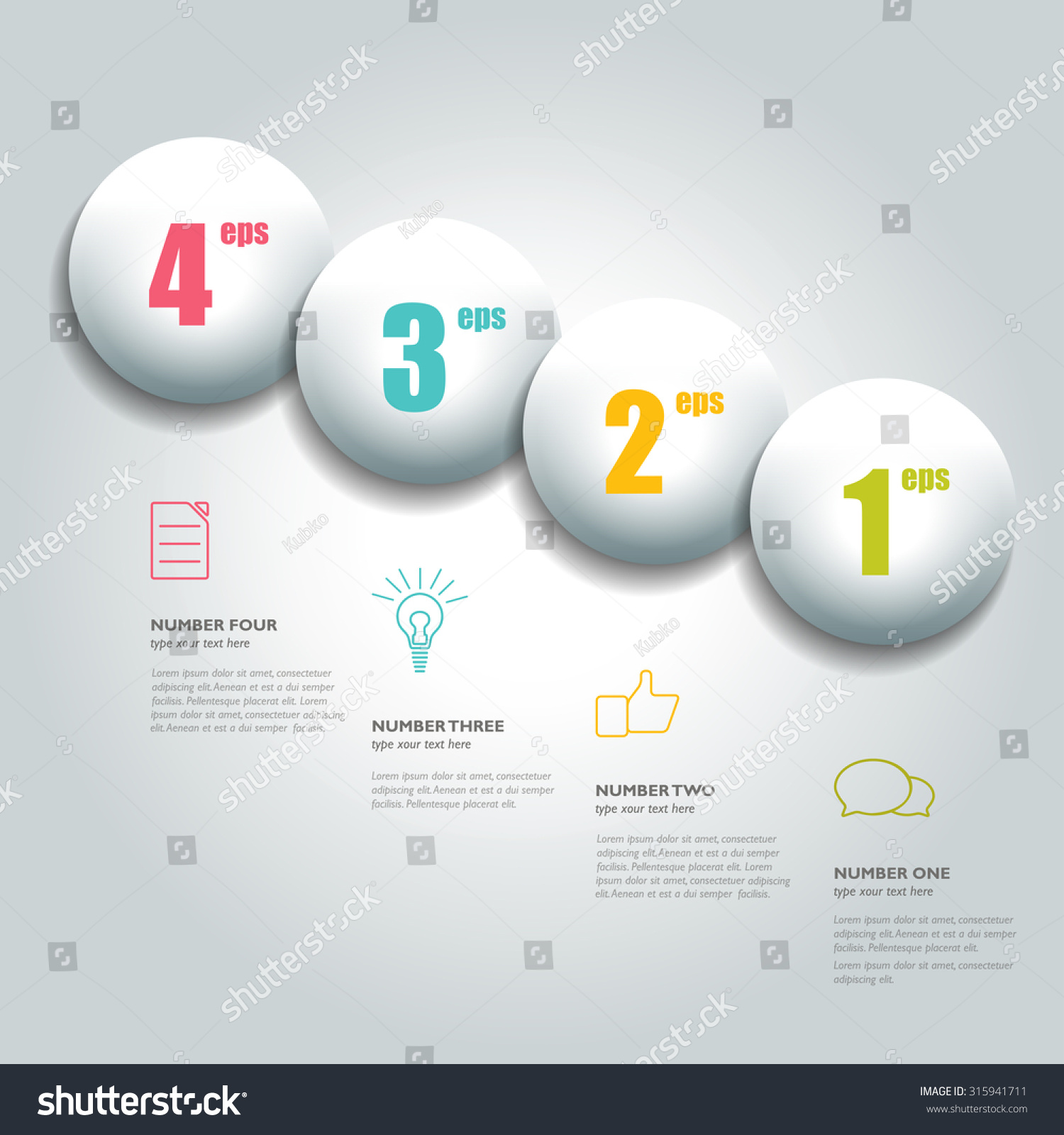 Circle Infographic 4 Steps Round Diagram Stock Vector (Royalty Free ...