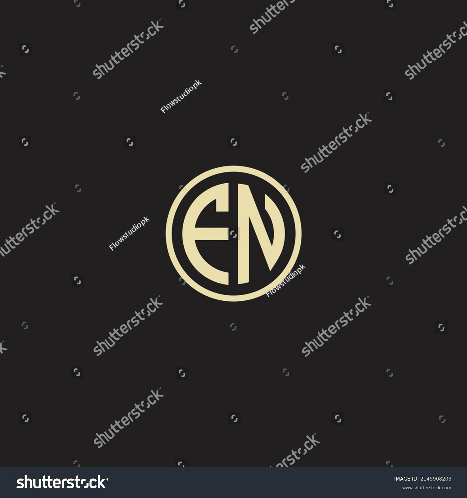 Circle Initial Based Logo Icon Letter Stock Vector (Royalty Free ...