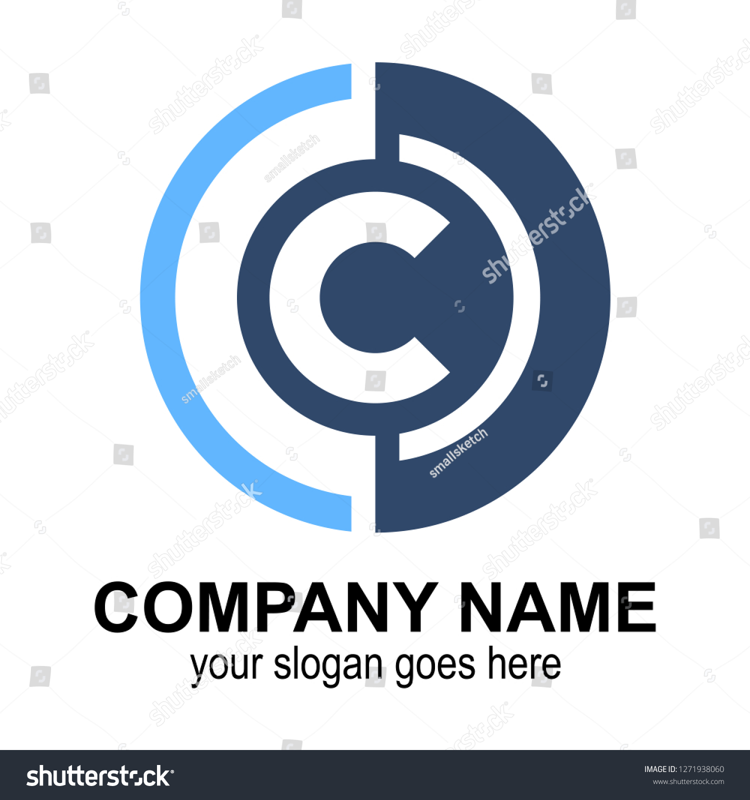 Circle Letter C Logo Design Vector Stock Vector (Royalty Free ...