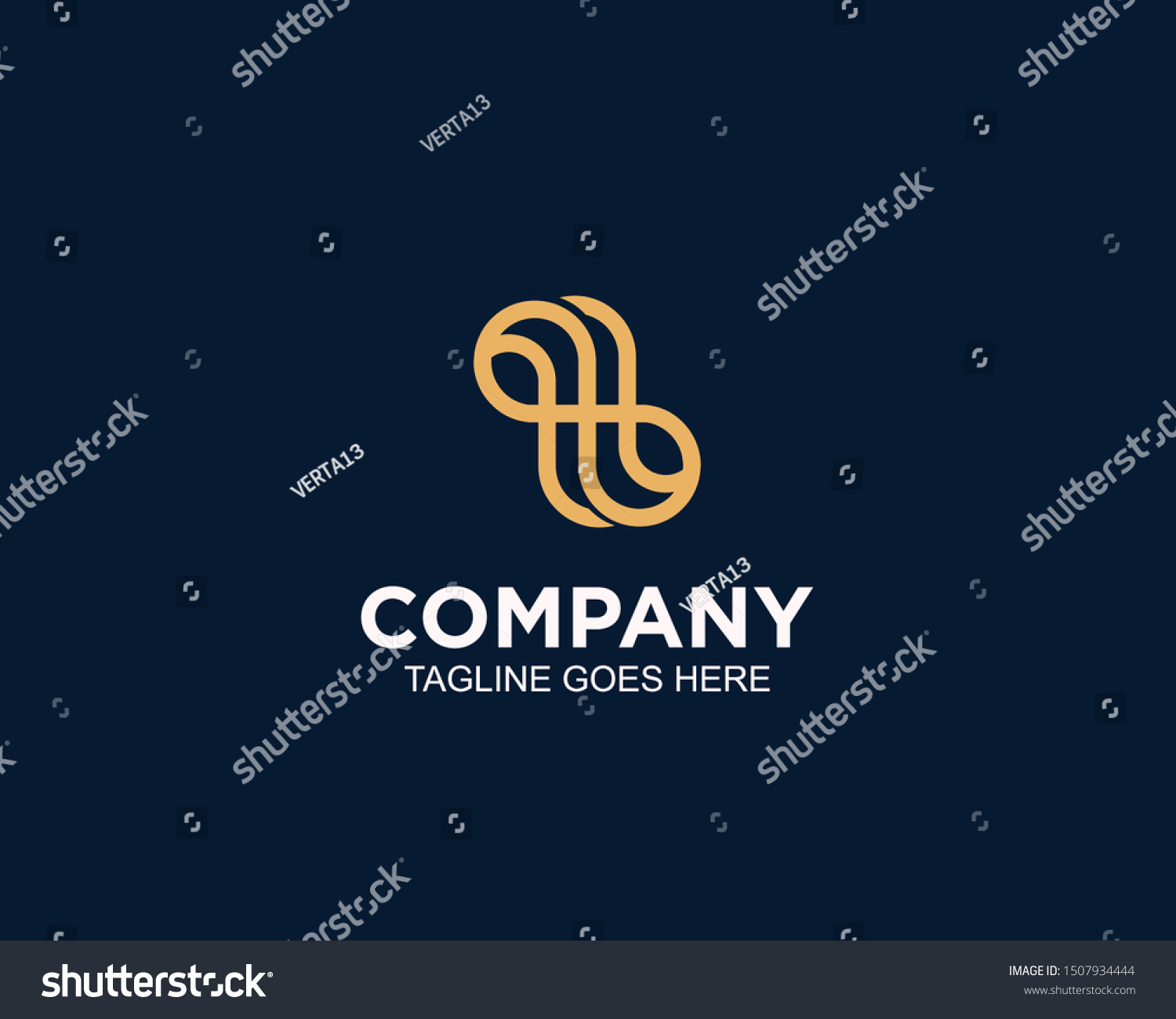 Circle Line Art Infinity Logo Design Stock Vector (Royalty Free ...