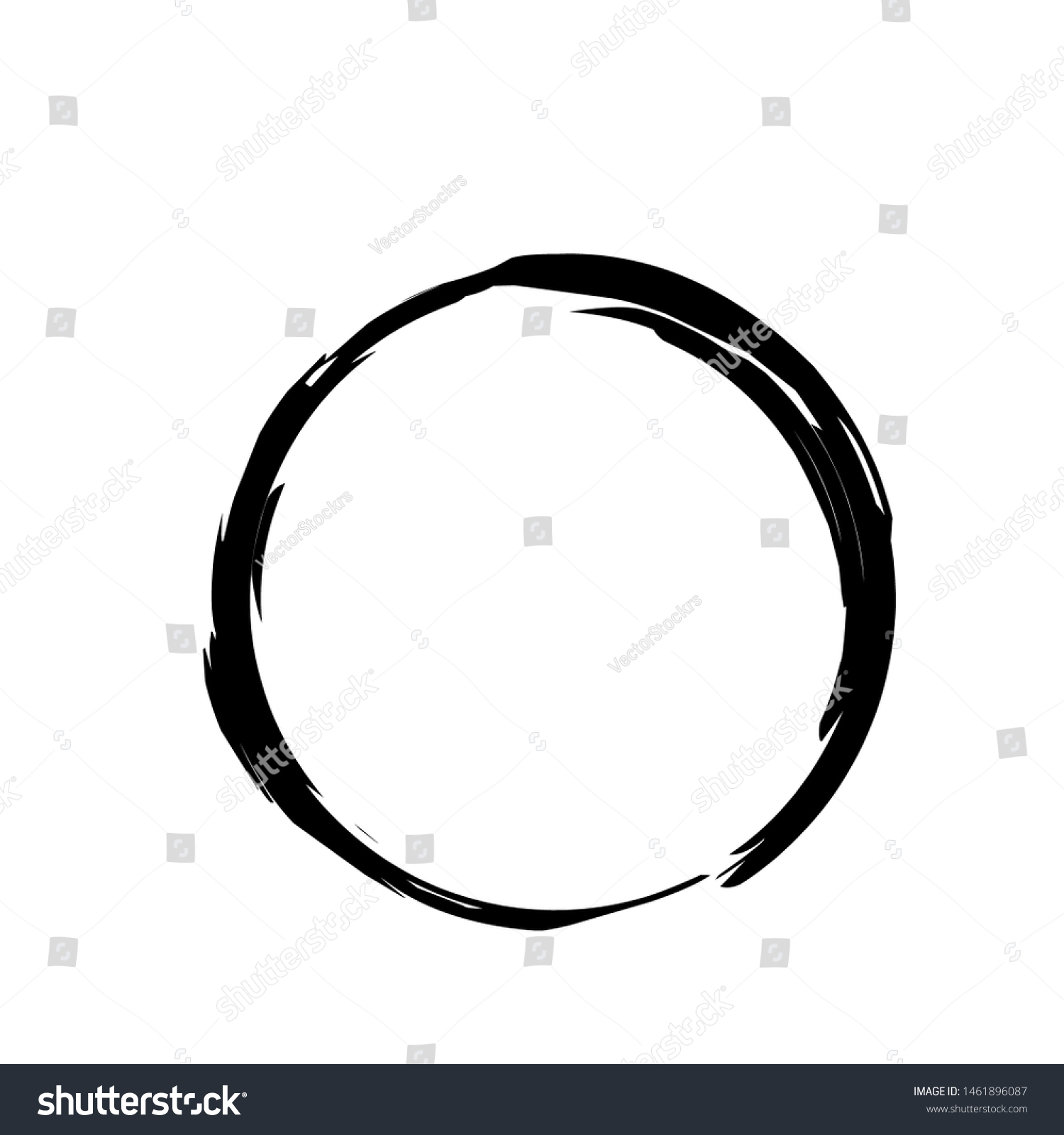 Circle Lines Sketch Round Vector Illustration Stock Vector (Royalty ...