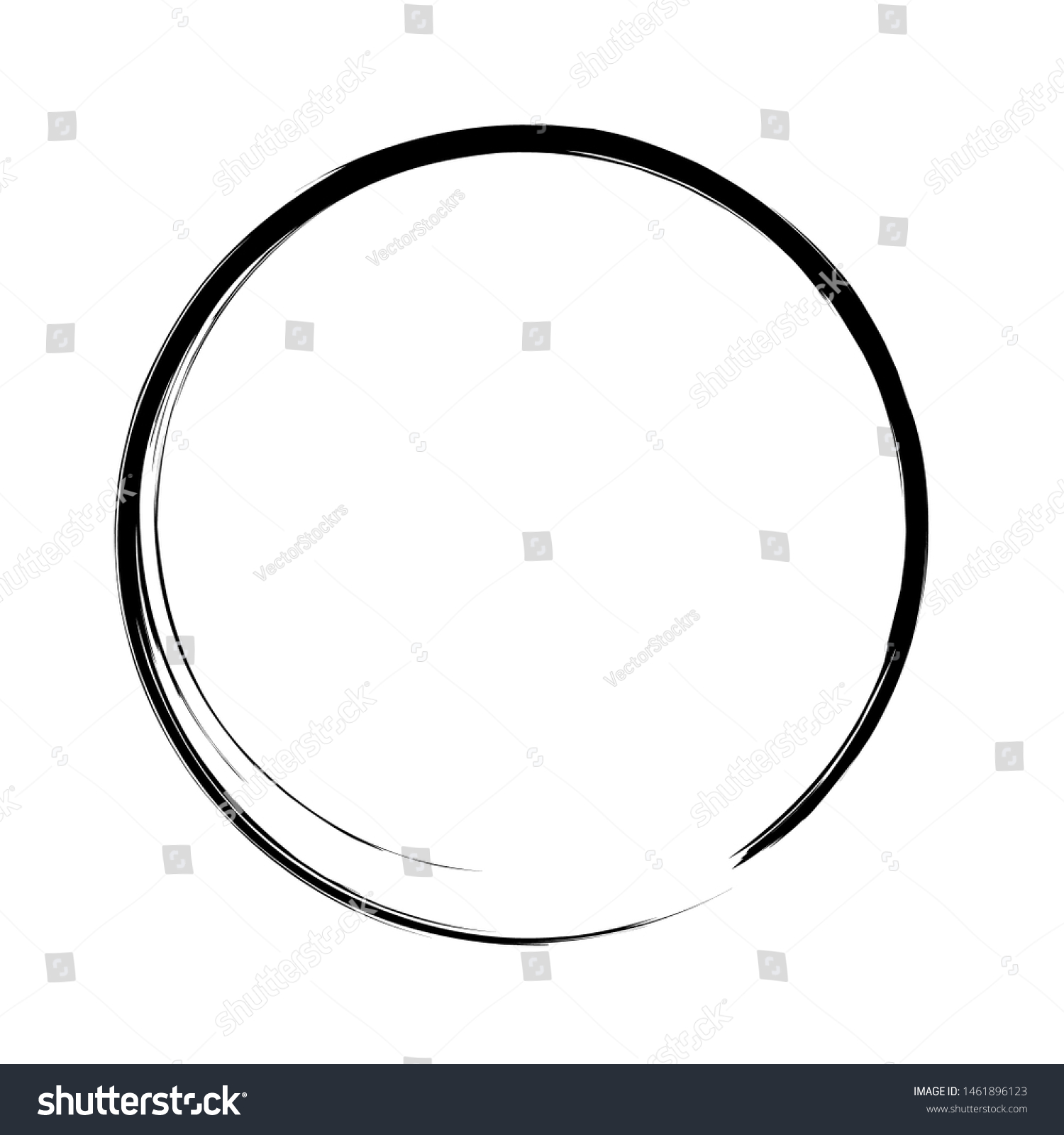 Circle Lines Sketch Round Vector Illustration Stock Vector (Royalty ...